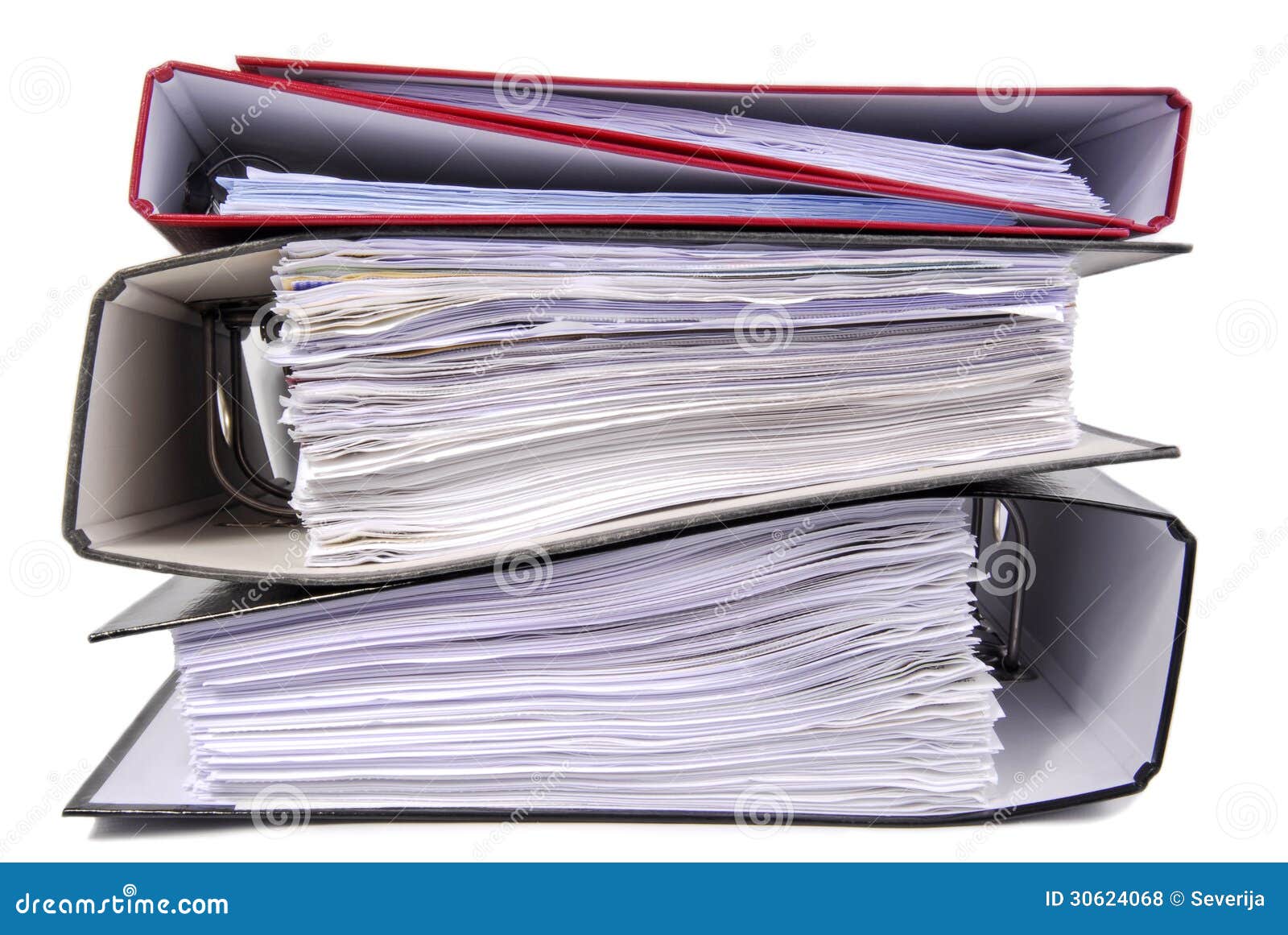 Office folders stock photo. Image of data, bills, busy - 30624068