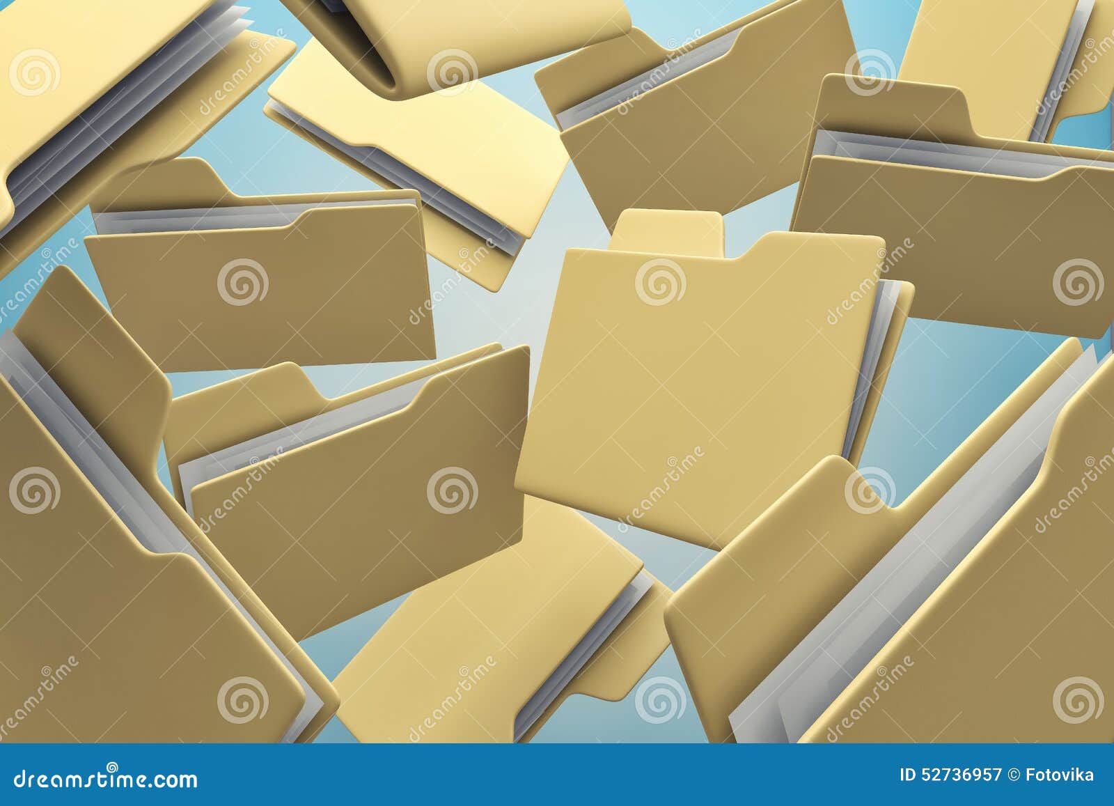 Office folders stock illustration. Illustration of collection - 52736957
