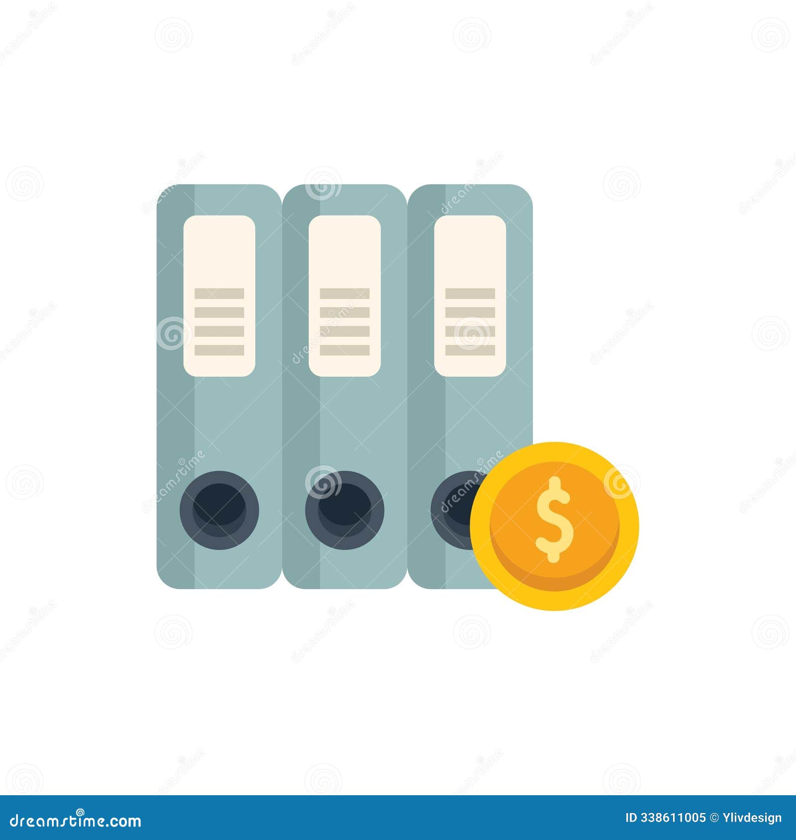 Office Folders Representing Business Expenses and Accounting Stock ...