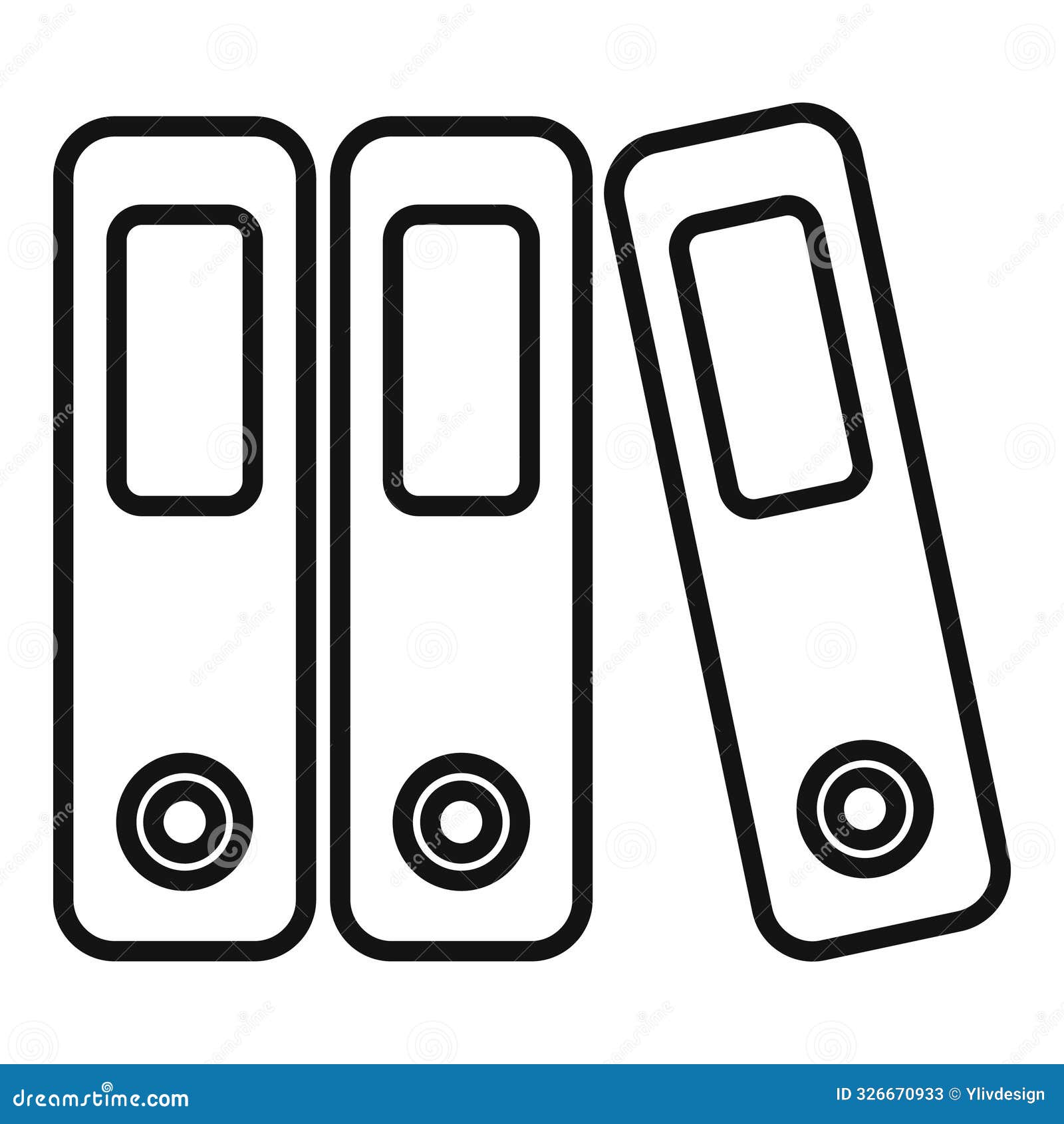 Office Folders Standing in a Row for Organizing Documents Stock ...