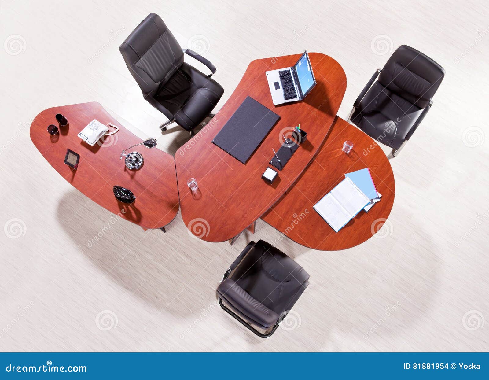 Office furniture top view stock photo. Image of leadership - 81881954