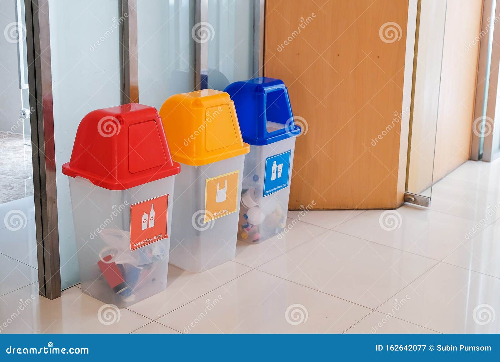 Office Garbage Separation Campaign that Prepares Three Separate Bins of ...