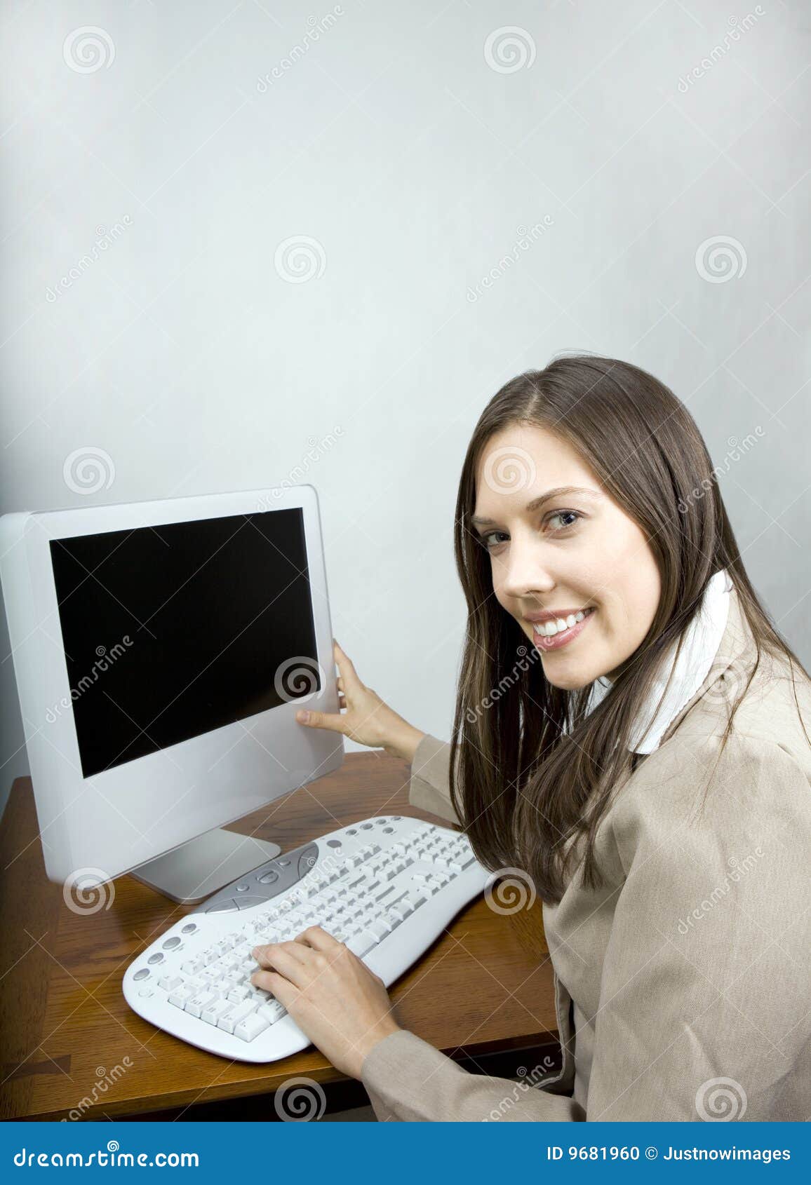 Office Girl stock photo. Image of confident, office, breaktime - 9681960