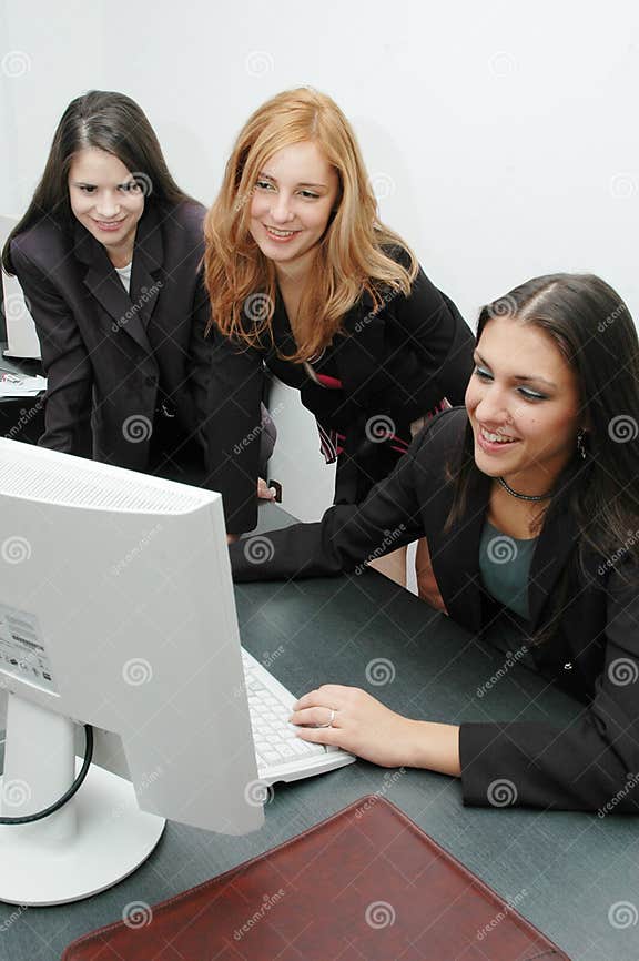 Office girls stock image. Image of communication, girl - 294281