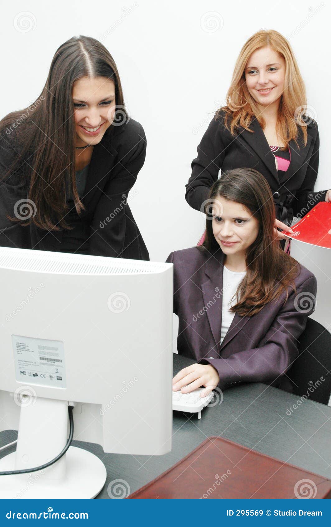 Office girls stock image. Image of beauty, beautiful, attractive - 295569