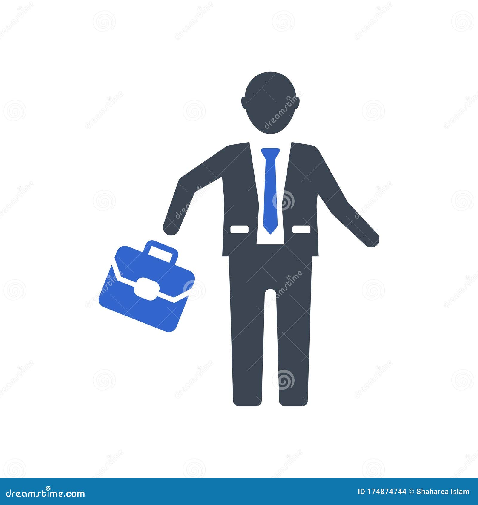 Office going icon stock vector. Illustration of simple - 174874744