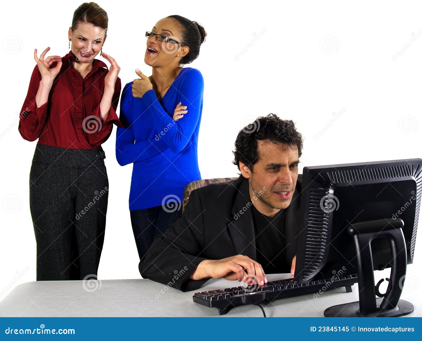 Office gossip stock image. Image of businesswoman, couple - 23845145