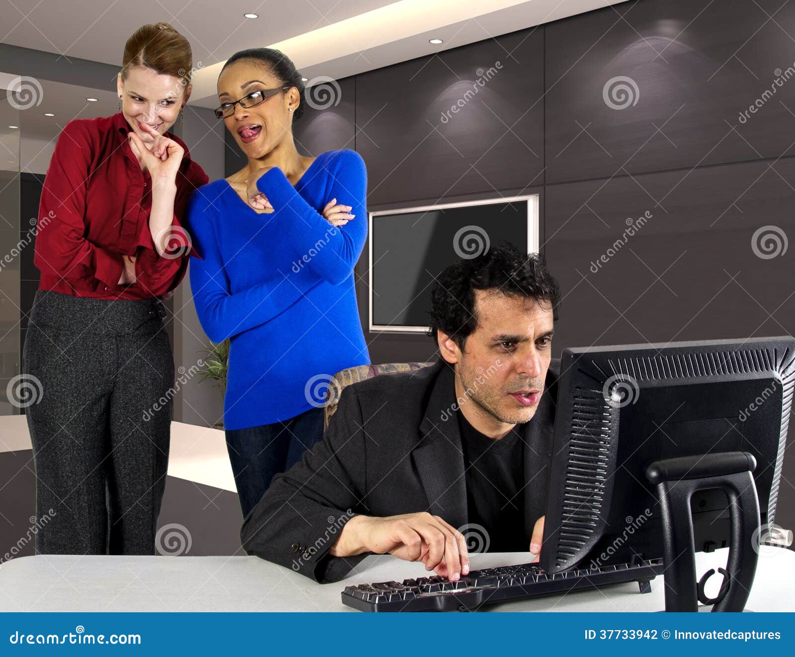 Office Gossip stock photo. Image of harassment, male - 37733942
