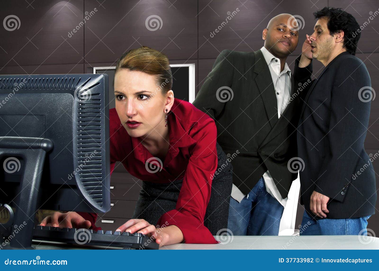 Office Gossip stock photo. Image of harassment, couple - 37733982