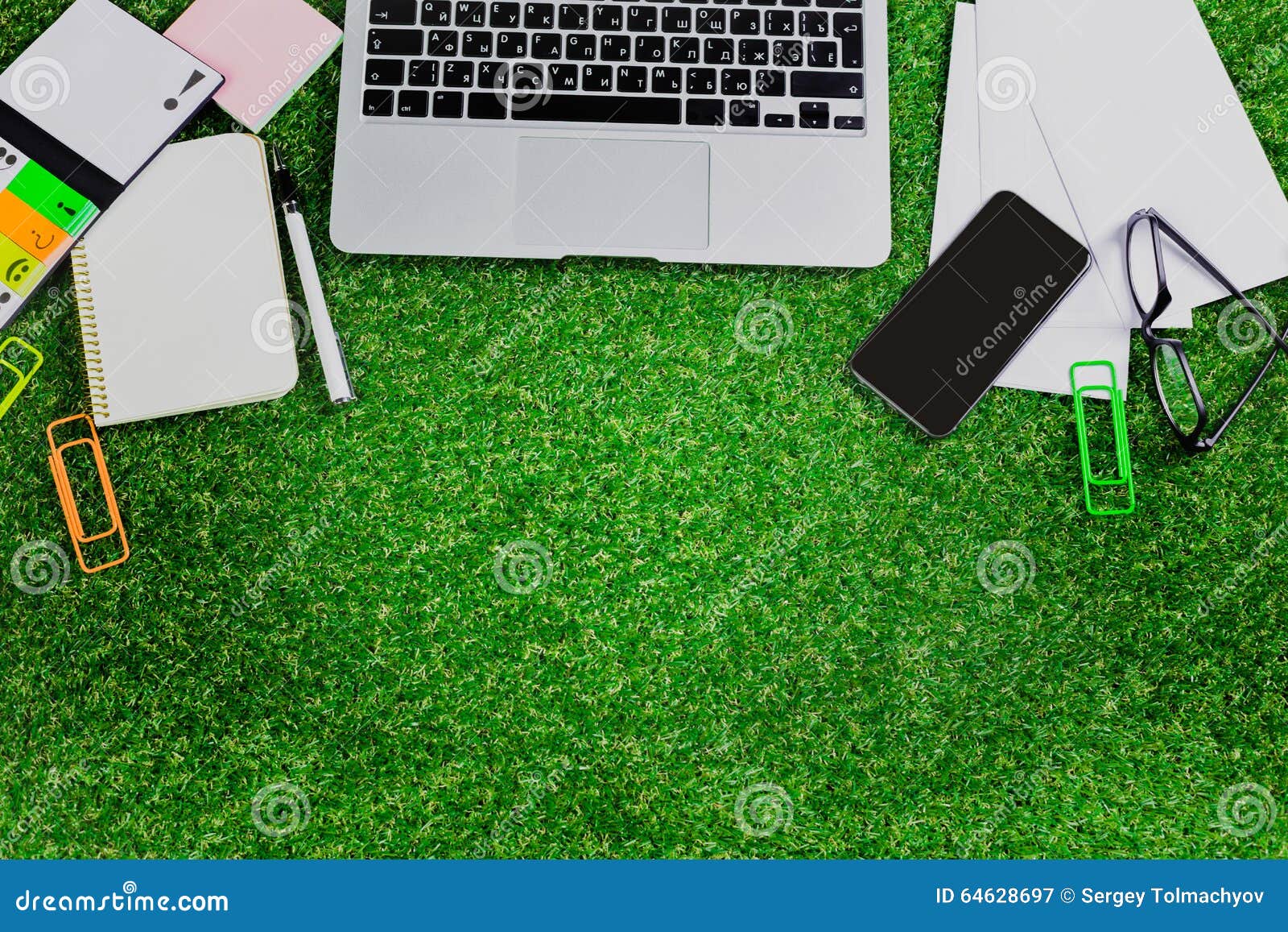 Office on grass stock image. Image of display, grass - 64628697