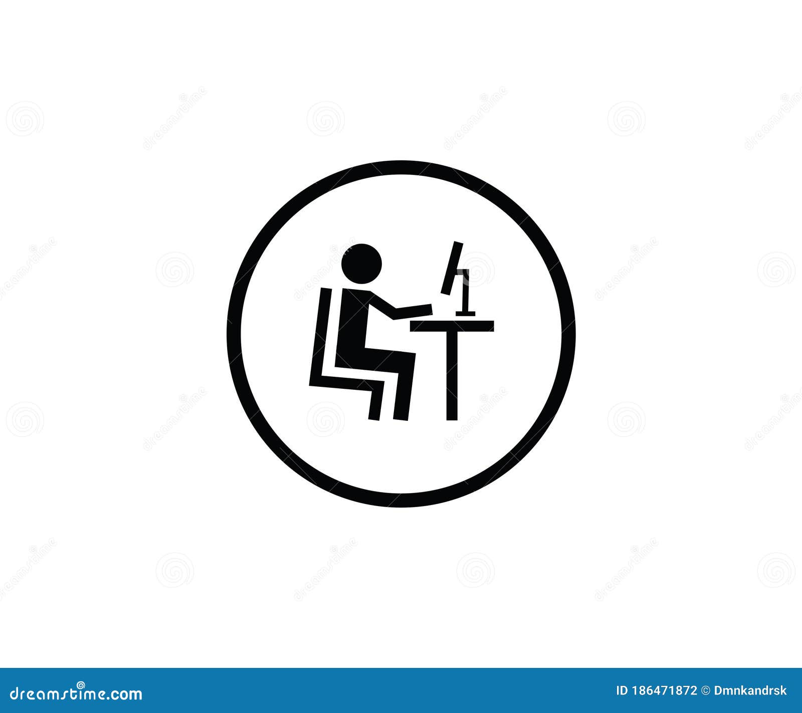 3D Stickman Working With Laptop Stock Image | CartoonDealer.com #152914357