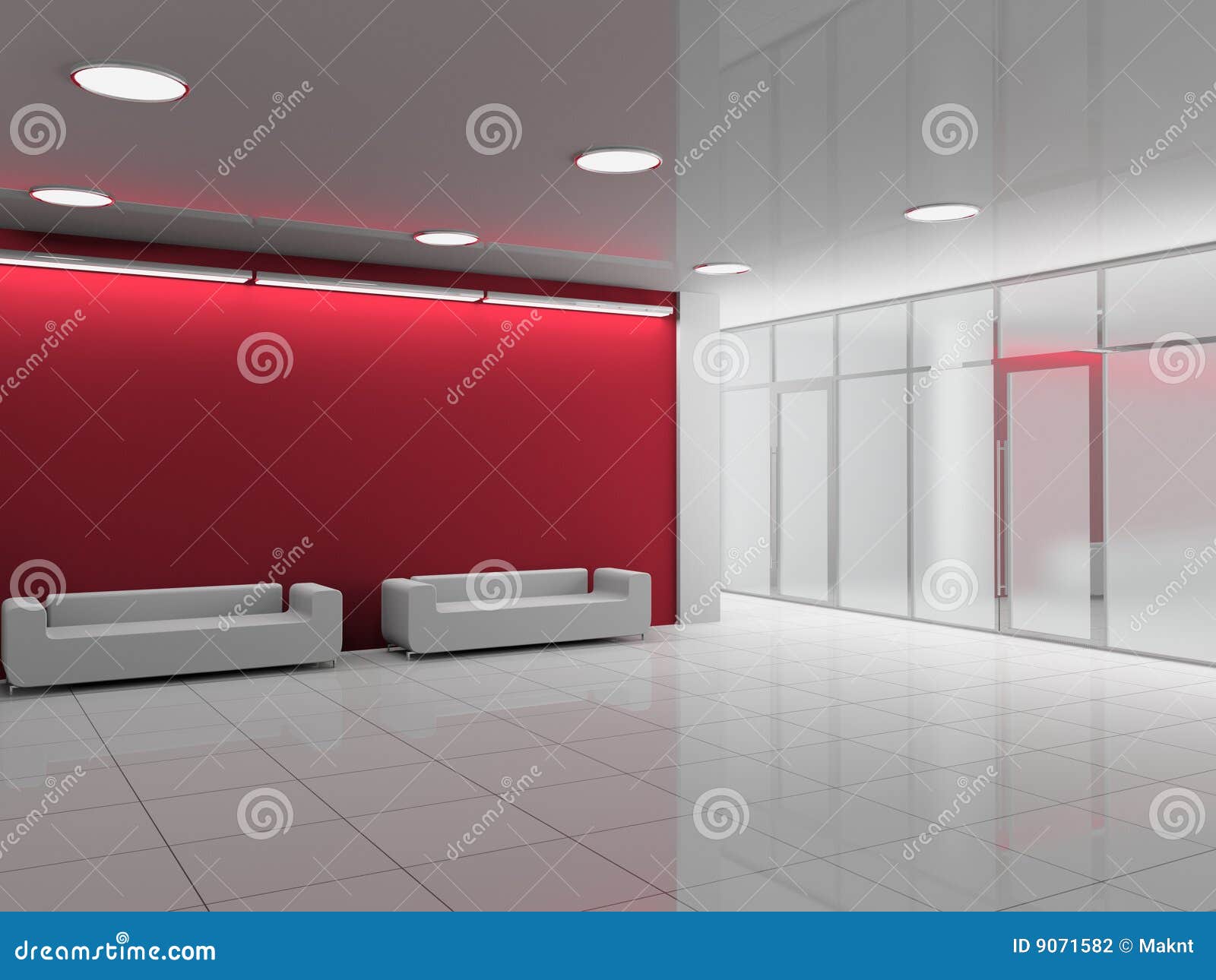 Office hall stock illustration. Illustration of inside - 9071582
