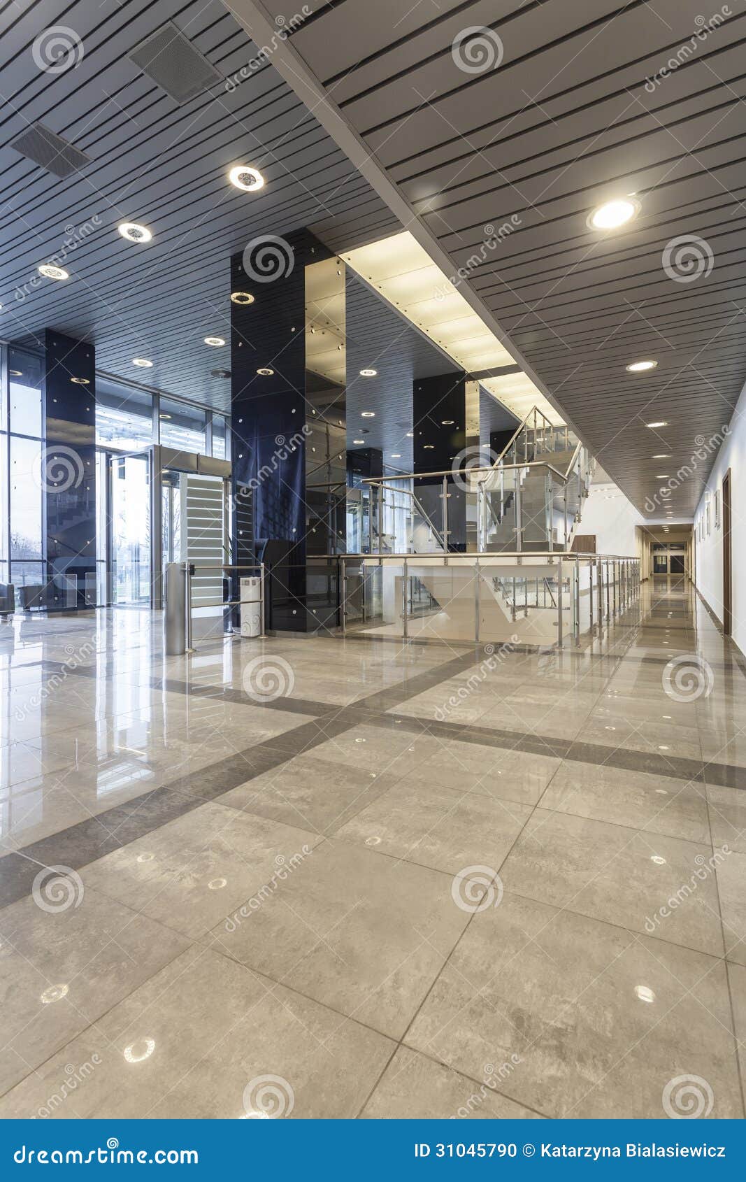 Office hall stock photo. Image of corporate, interior - 31045790