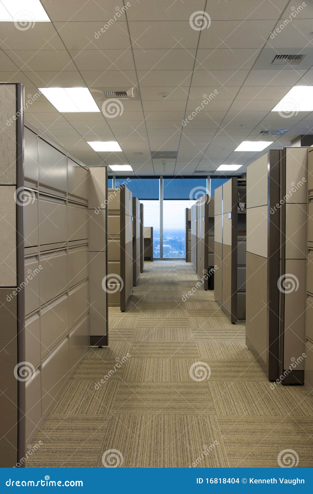 Office Hallway stock photo. Image of empty, corridor - 16818404