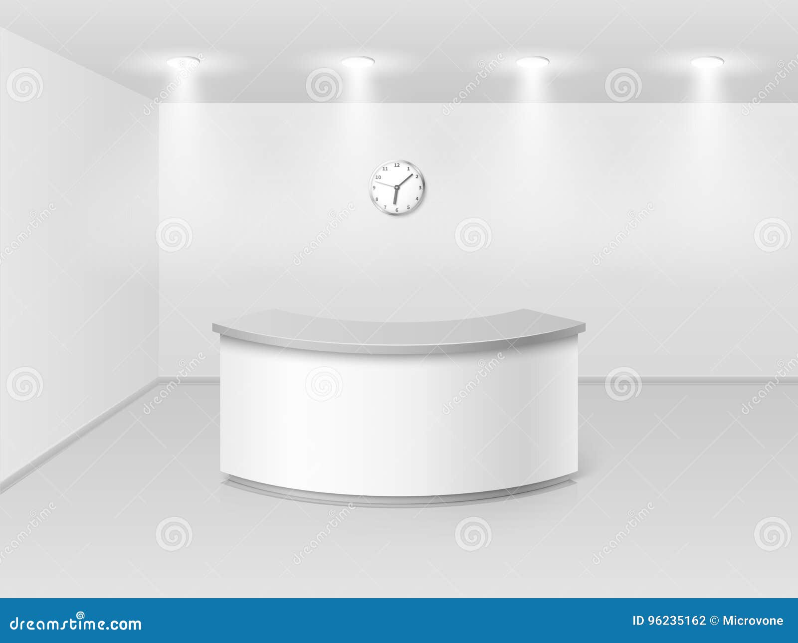 Reception Counter In Hotel Lobby Cartoon Vector | CartoonDealer.com ...