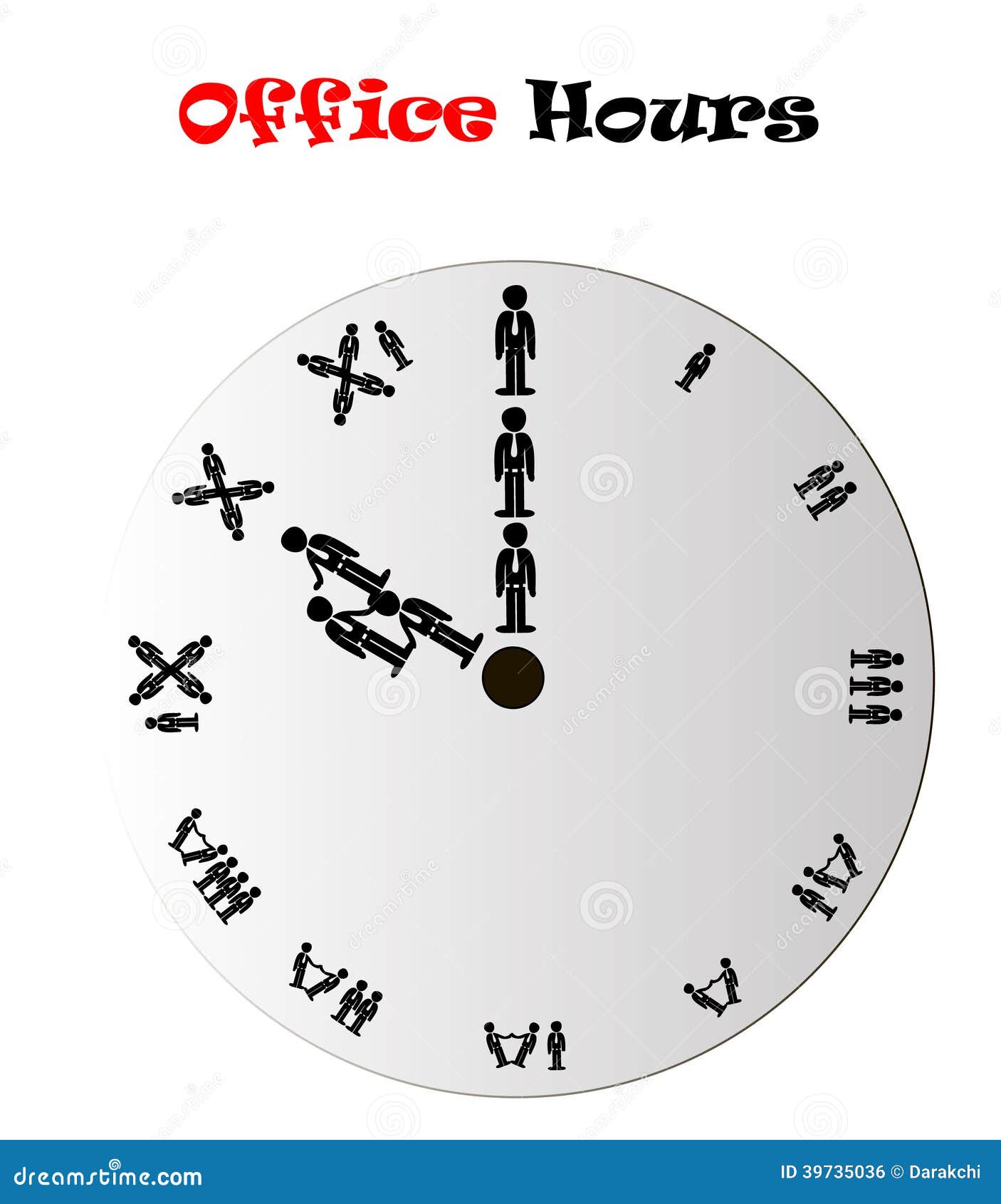Office Hours Clock Stock Illustrations – 1,922 Office Hours Clock Stock ...
