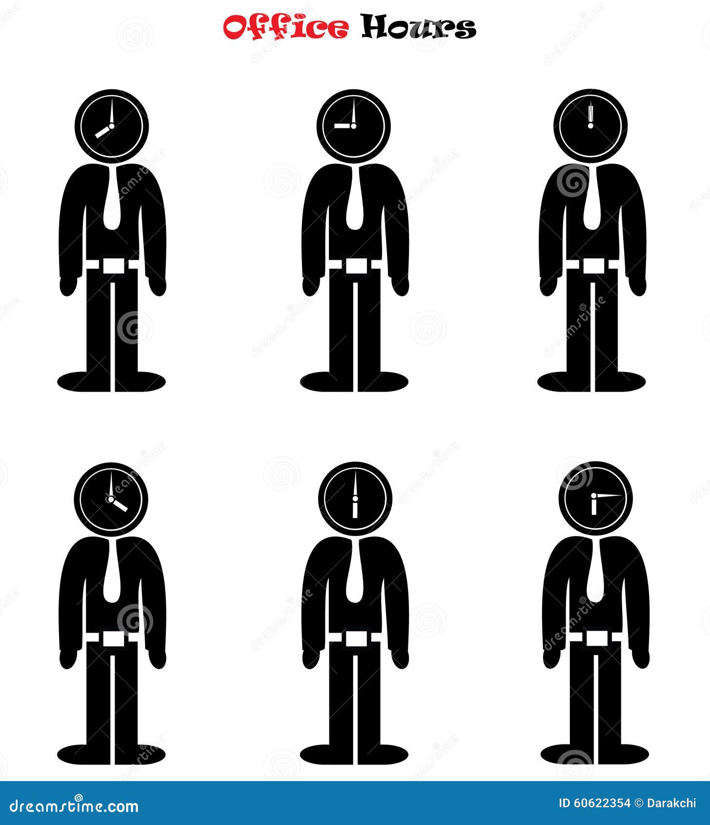 Office Hours Cartoon Vector | CartoonDealer.com #35551249