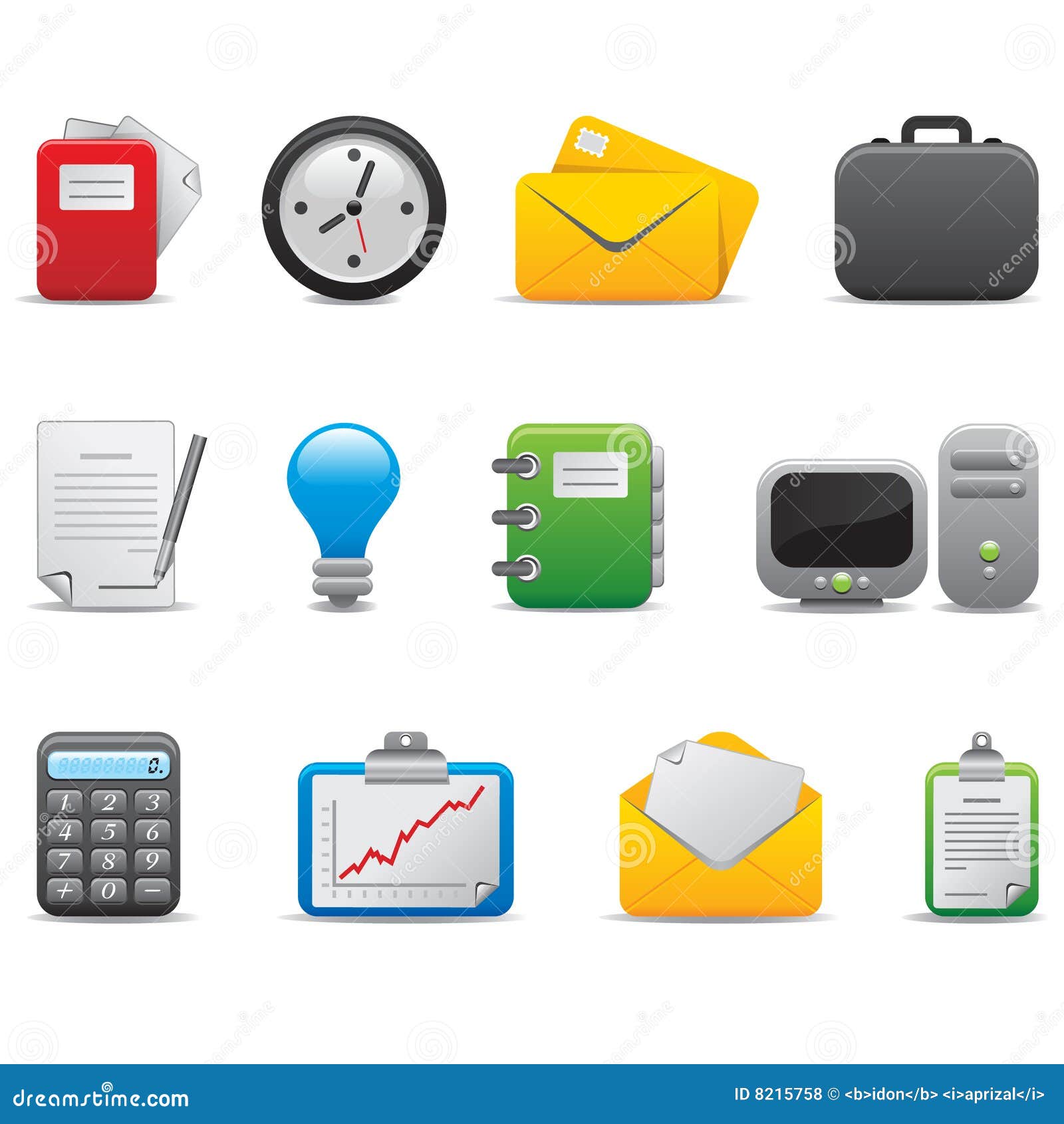 Office icon stock illustration. Illustration of calculator - 8215758
