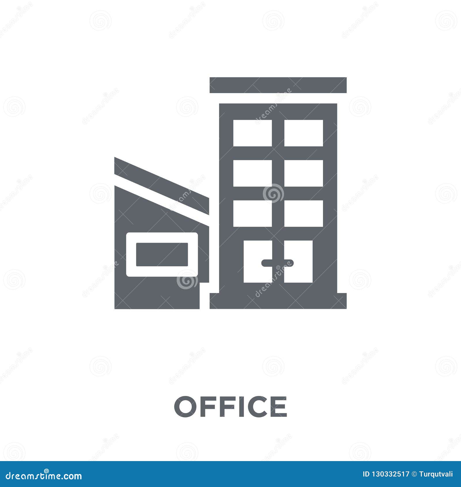Office Icon from Collection. Stock Vector - Illustration of building ...