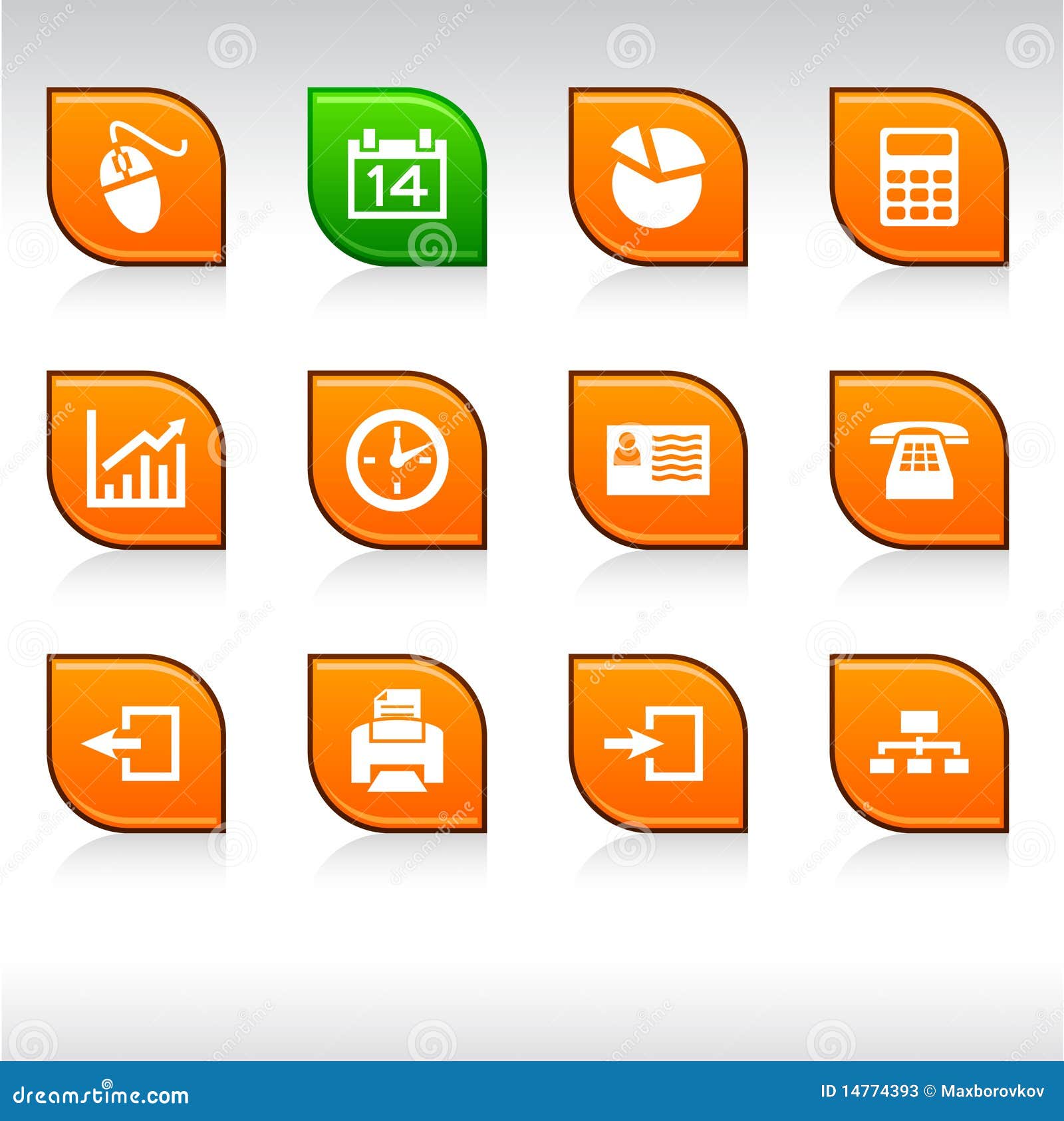 Office icons. stock vector. Illustration of internet - 14774393