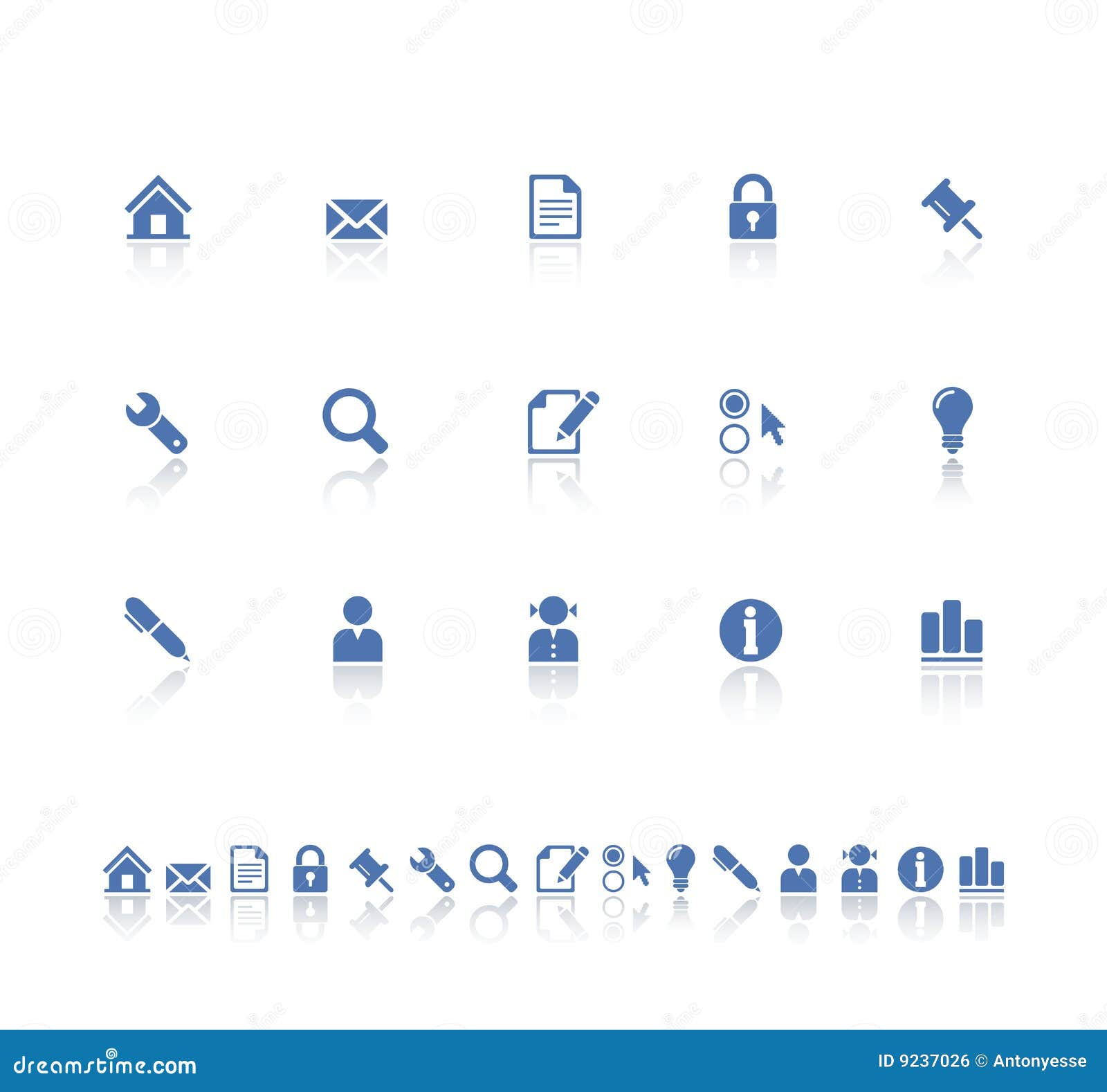 Office icons stock vector. Illustration of symbols, idea - 9237026
