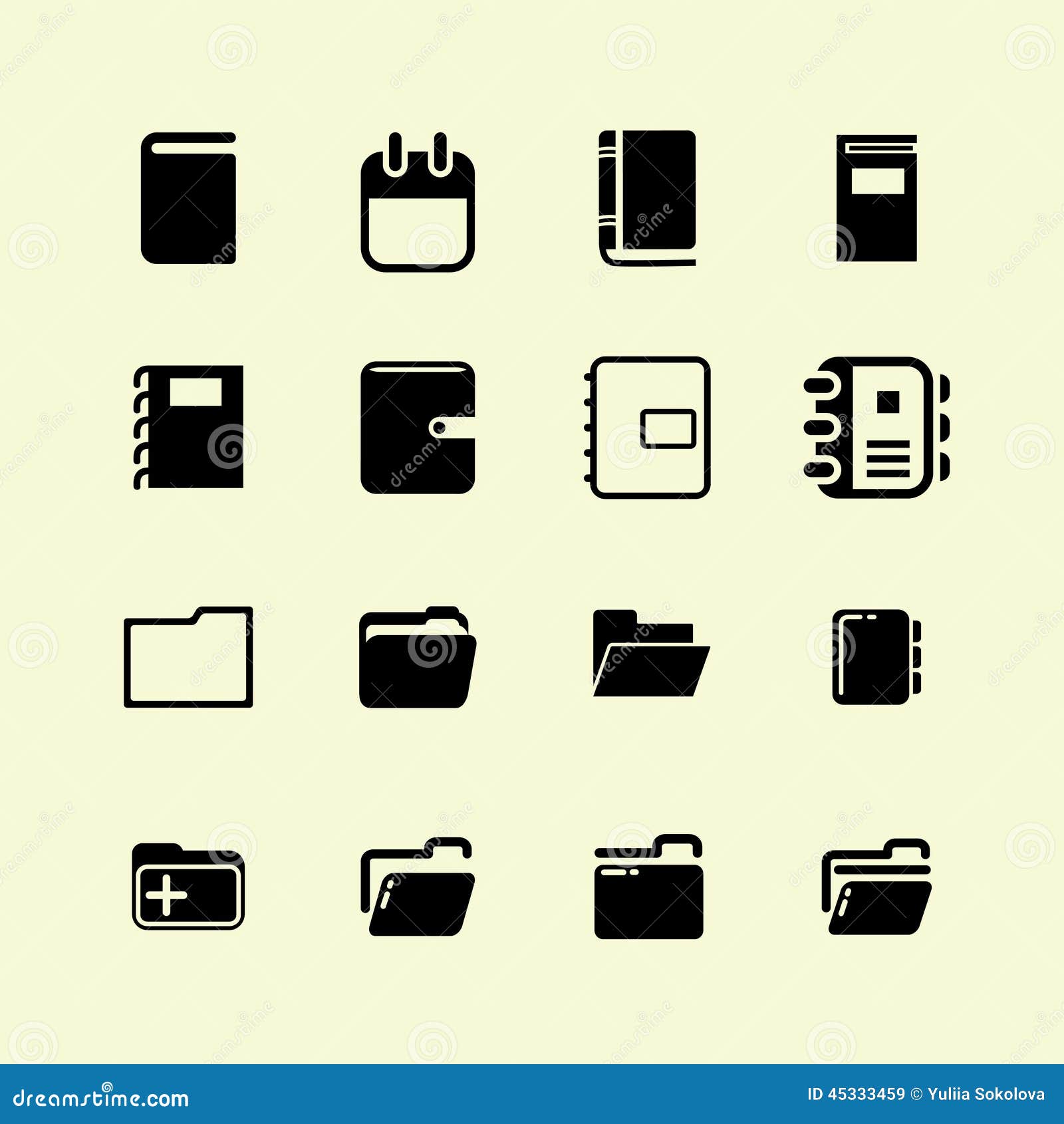 Office icons stock vector. Illustration of internet, information - 45333459