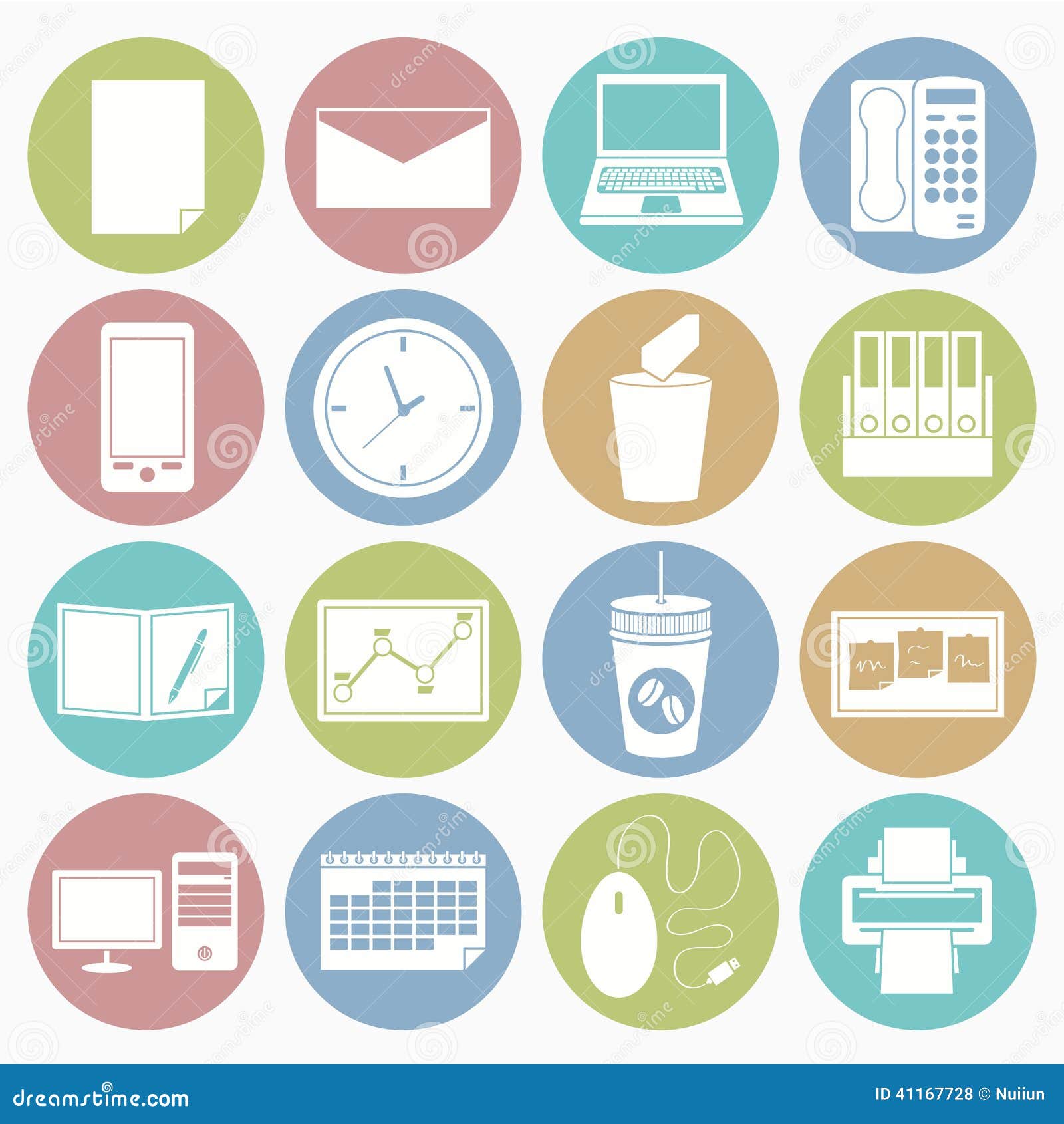 Office icons set stock vector. Illustration of internet - 41167728