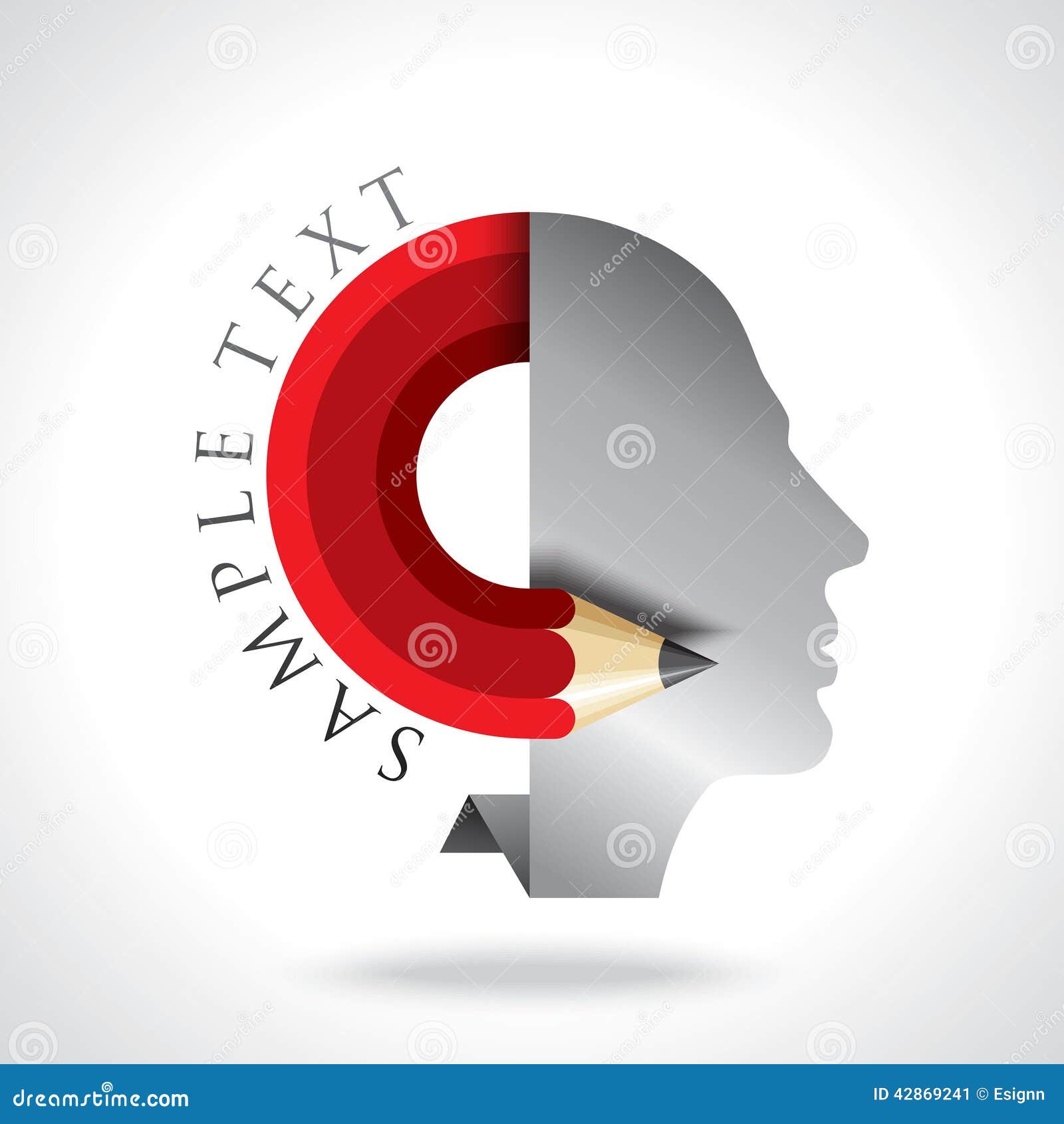 Office Idea Think with Pencil Stock Vector - Illustration of dream ...