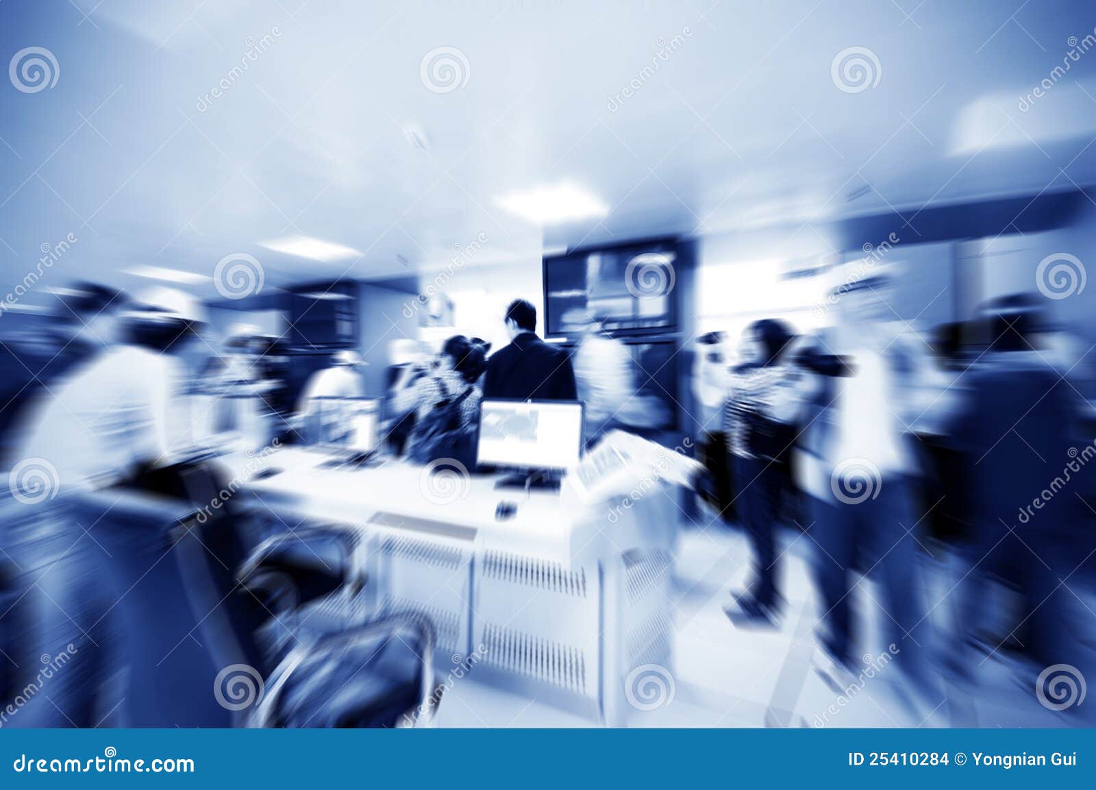 Office inside the crowd stock photo. Image of work, blue - 25410284