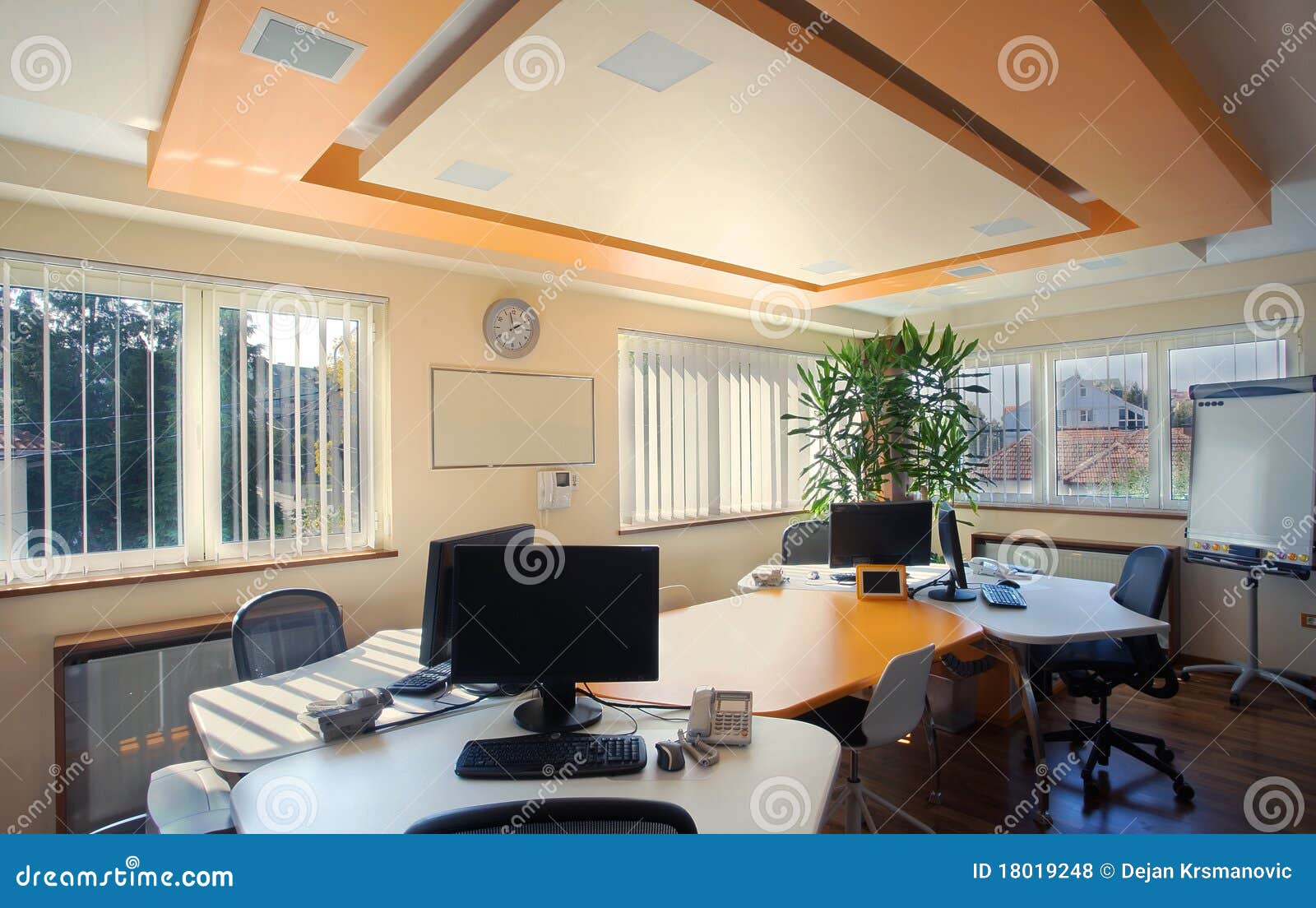 Office interior stock photo. Image of interior, professional - 18019248