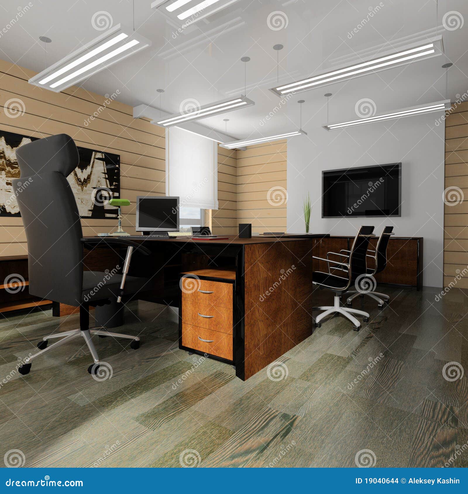 Office interior stock photo. Image of life, lamp, comfortable - 19040644