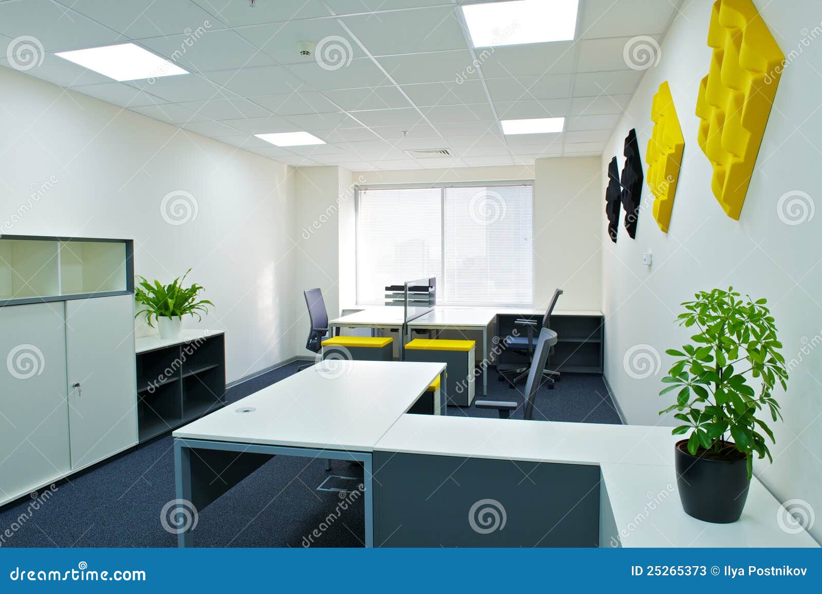 Office interior stock image. Image of wall, decor, light - 25265373