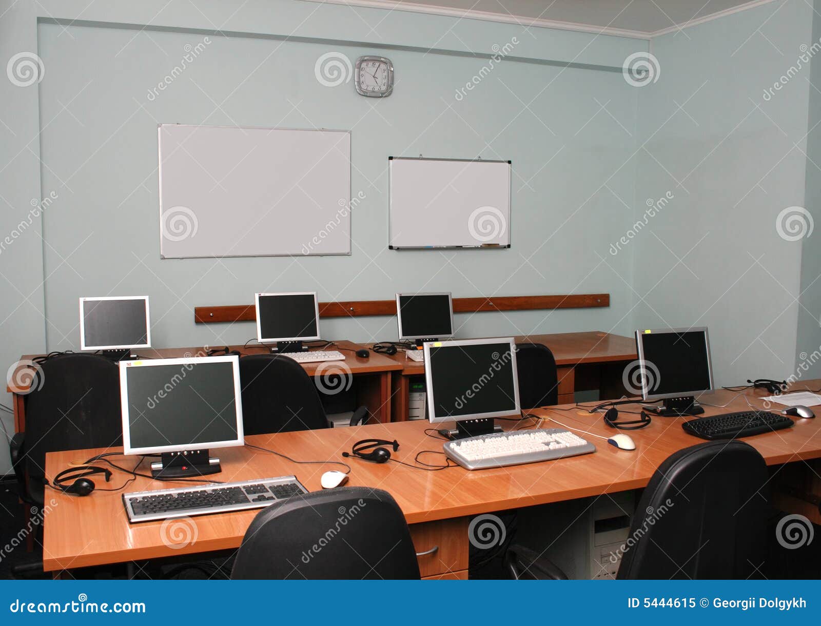 It office interior stock image. Image of college, desk - 5444615