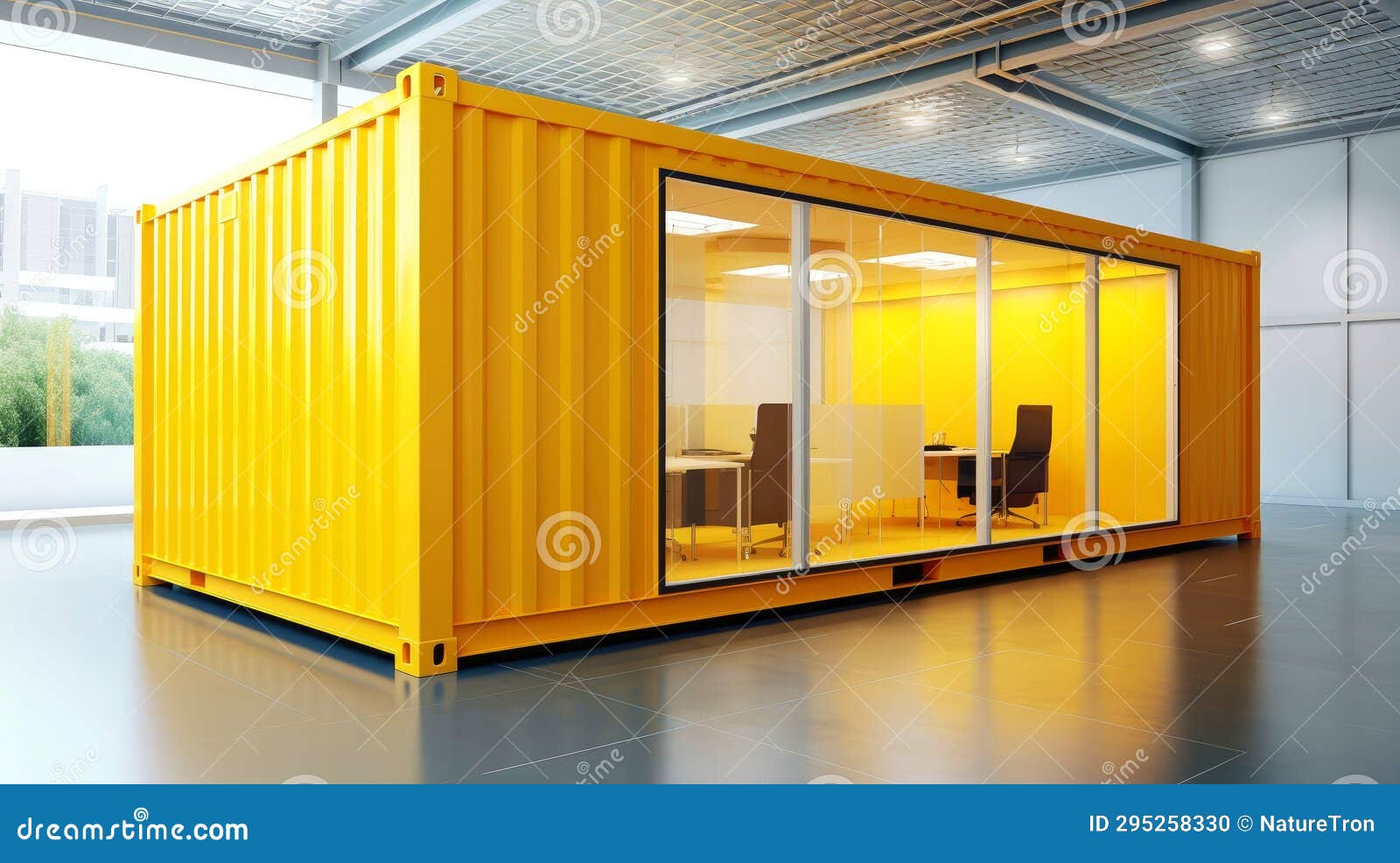 3d Render of a Warehouse Office Building Office Interior Stock ...