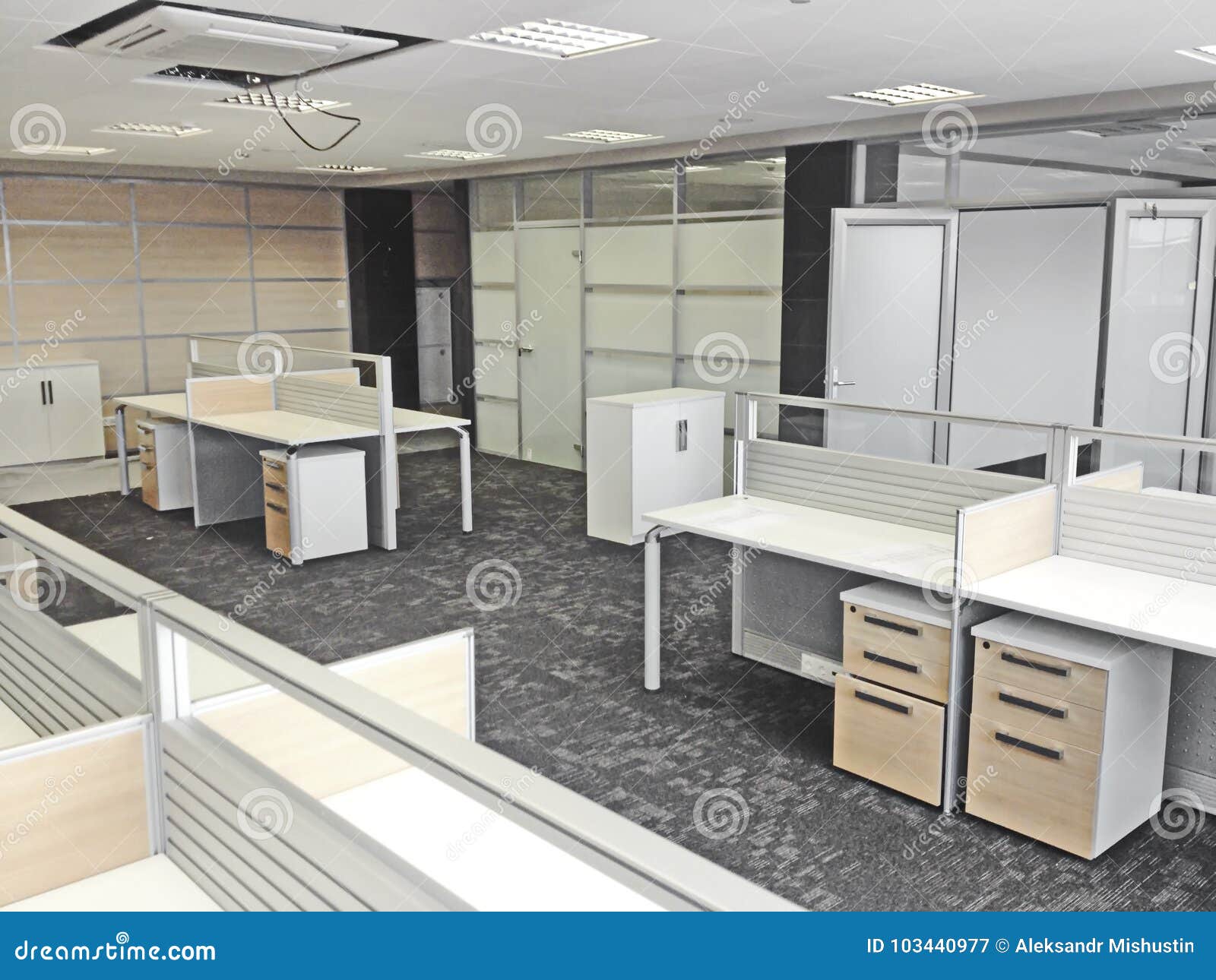 Modern Working office stock image. Image of interior - 103440977