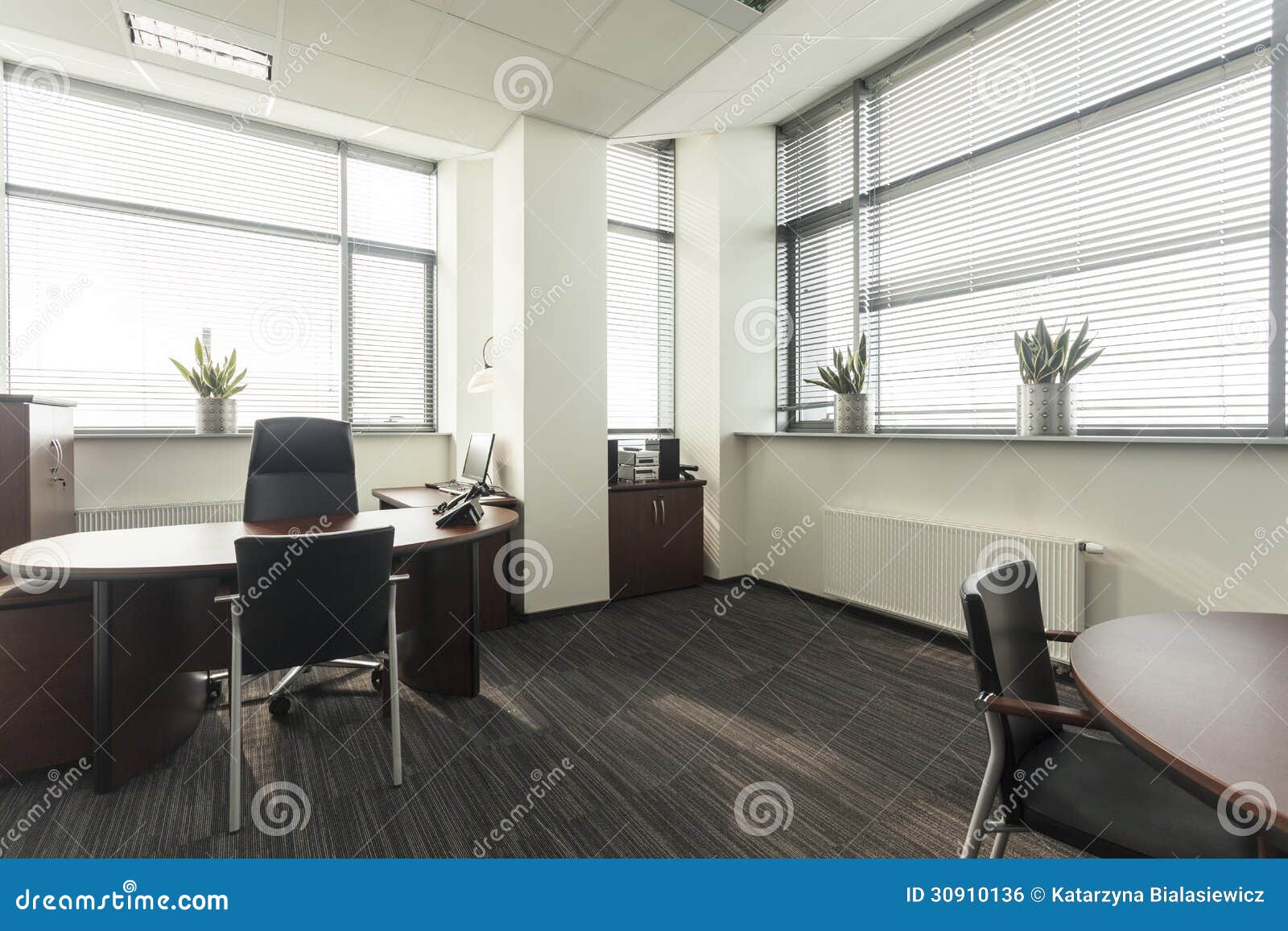Office interior stock photo. Image of computer, management - 30910136