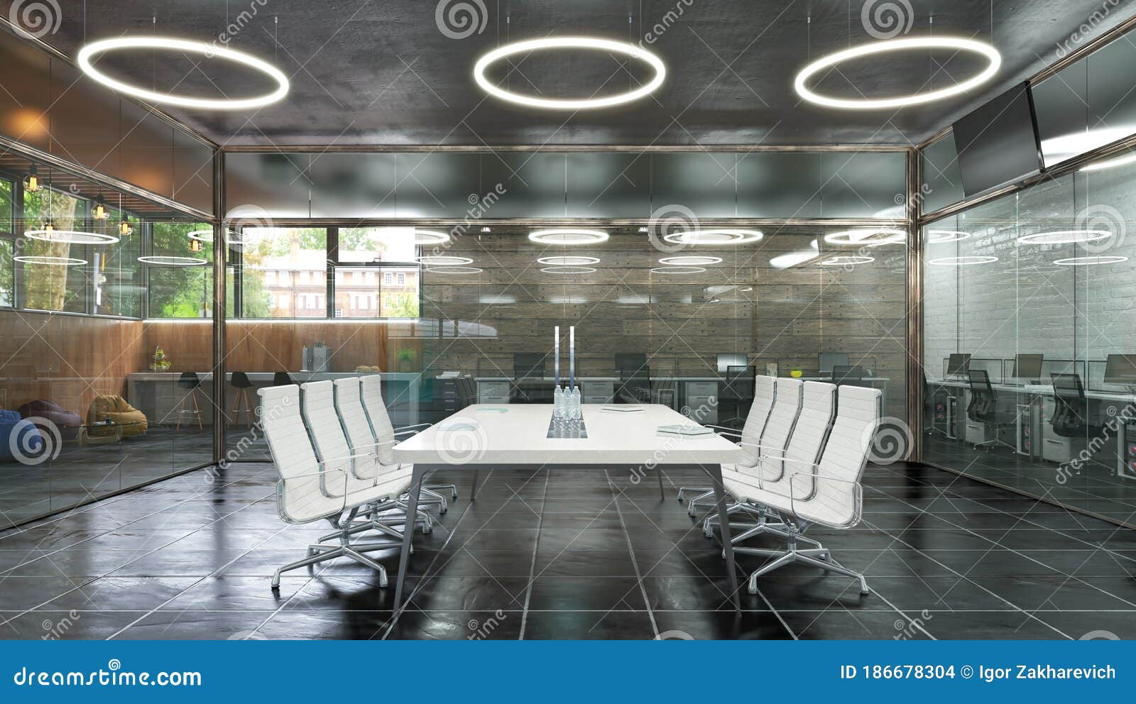 Office Interior with Rest Area. Stock Illustration - Illustration of ...