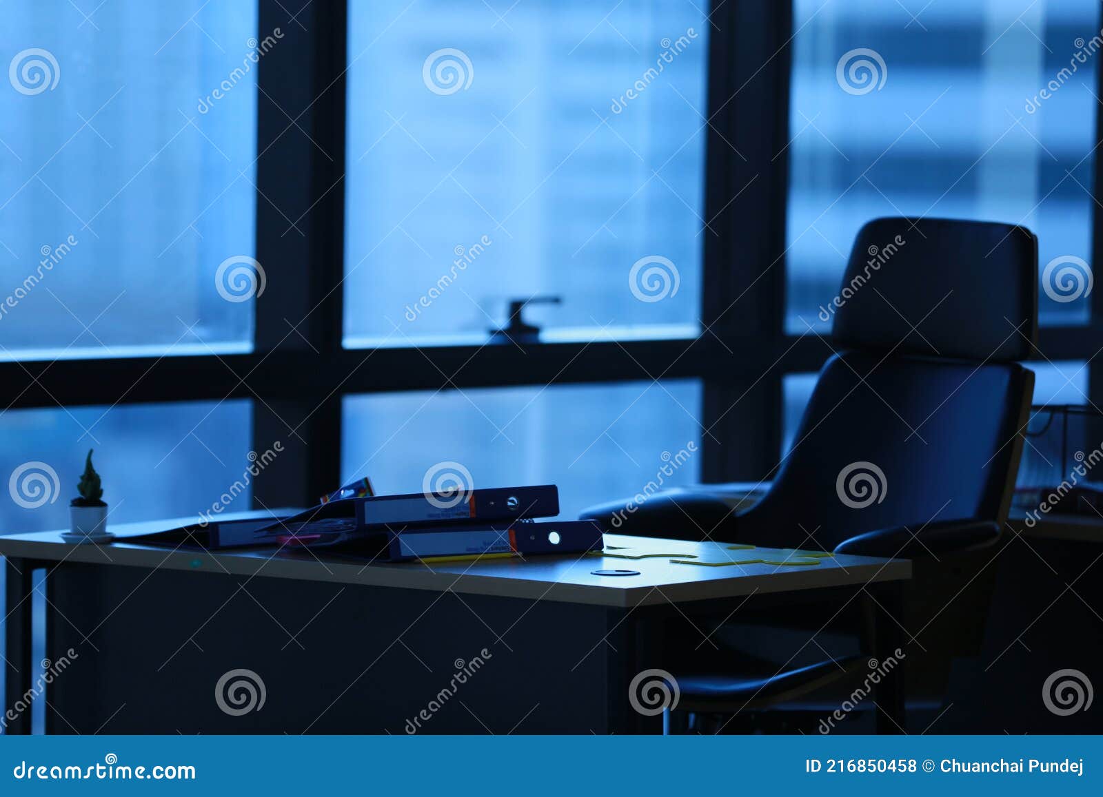 Office Interior with a Table and Chairs. Stock Photo - Image of ...