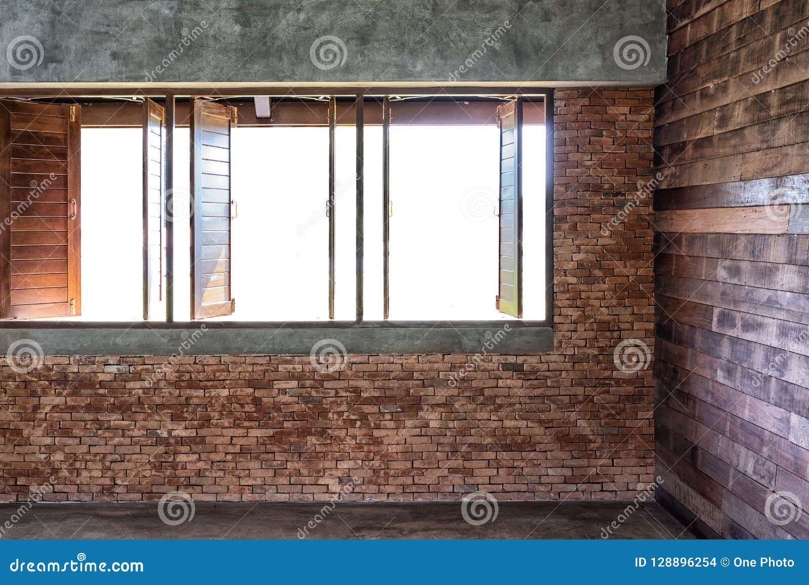Wooden Walls And Windows Beside The Old House Cladding Photo For ...