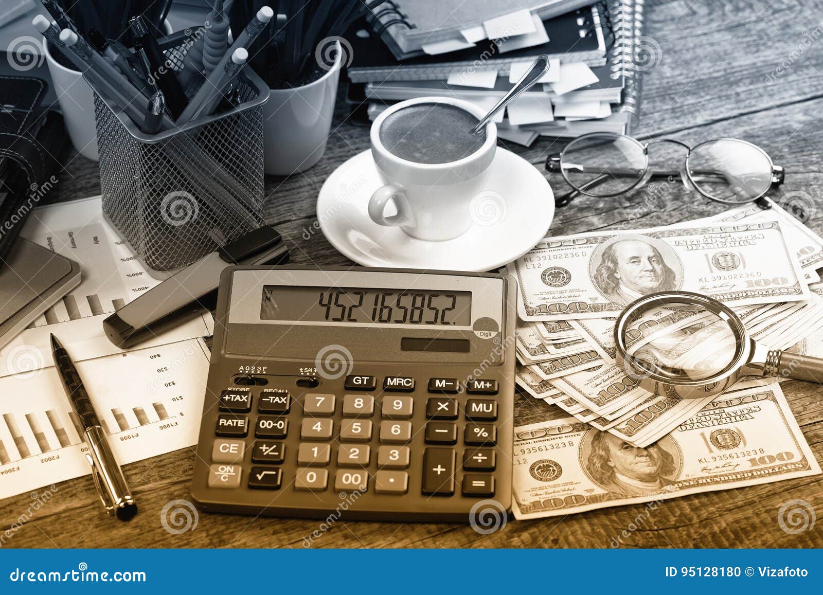 Business accounting stock photo. Image of money, analysis - 95128180