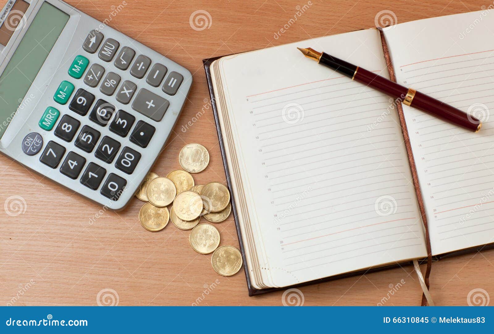 Office items on table stock image. Image of ideas, income - 66310845