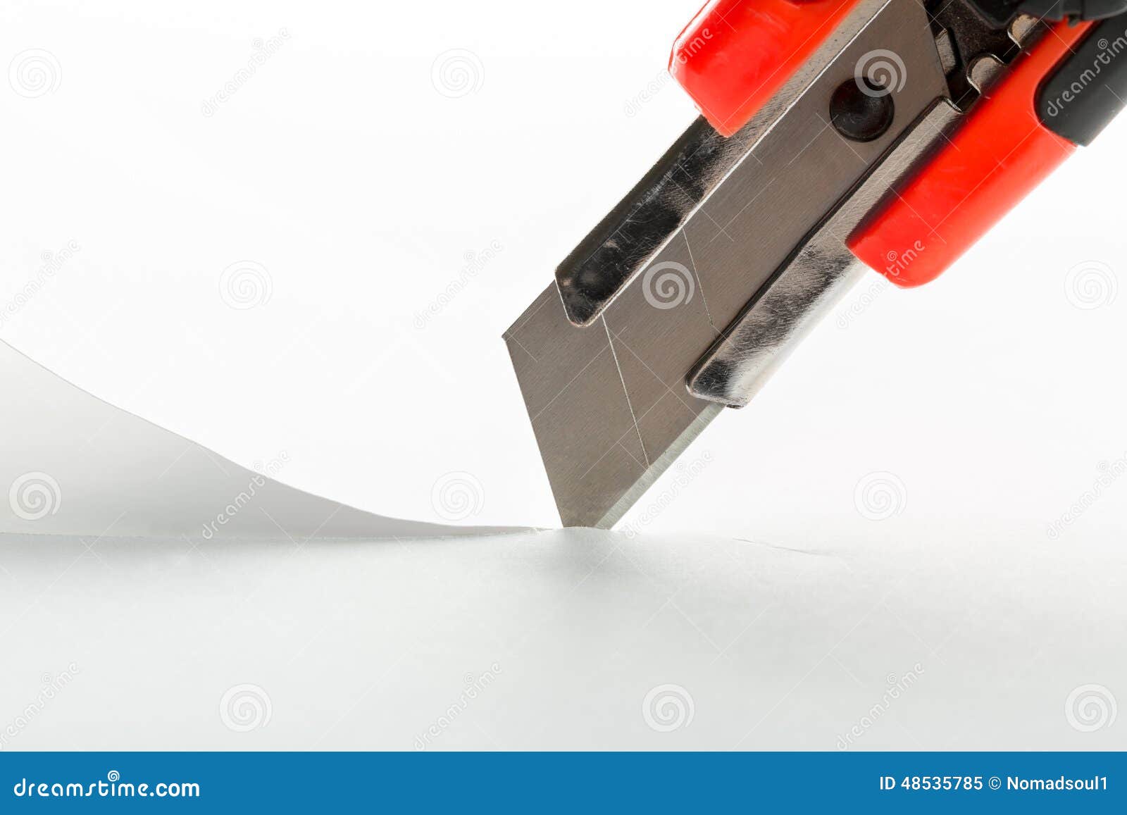Office knife stock image. Image of paper, closeup, clip - 48535785