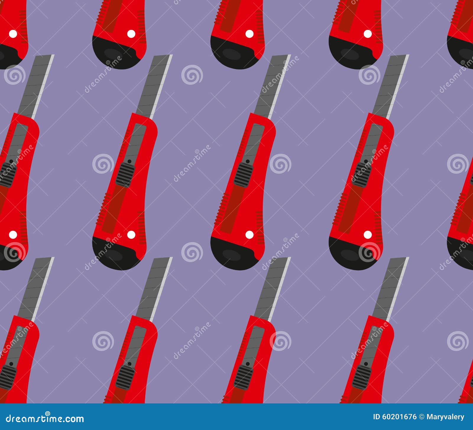 Office Knife Seamless Pattern. Office Knife Background Stock Vector ...