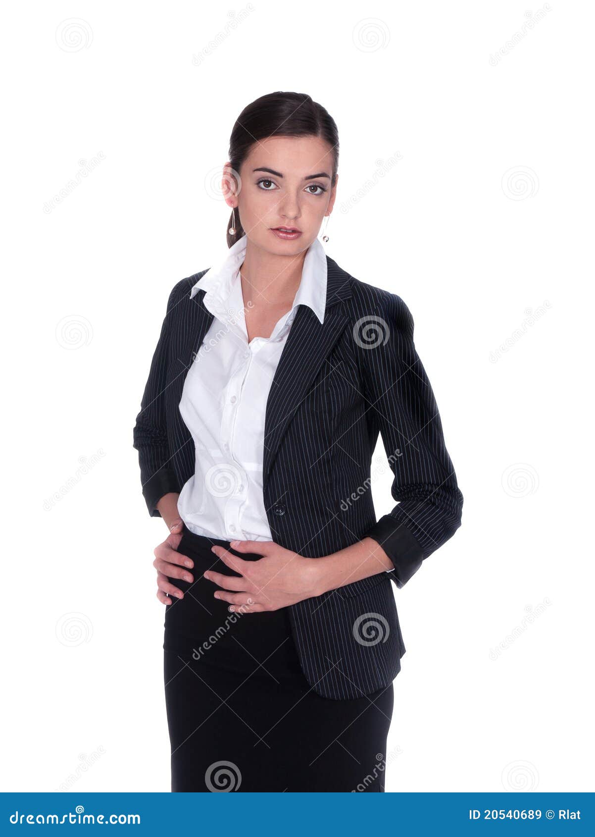 Office lady stock image. Image of confident, black, corporate - 20540689