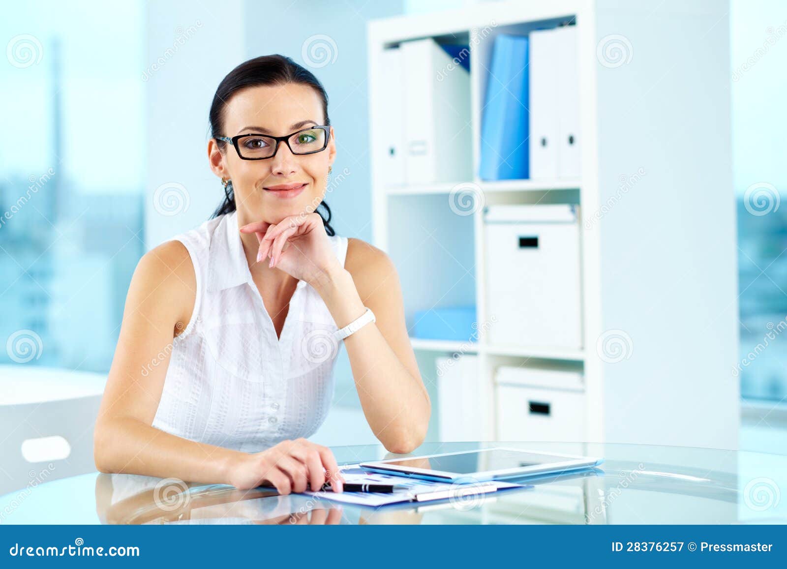 Office lady stock image. Image of office, contemporary - 28376257
