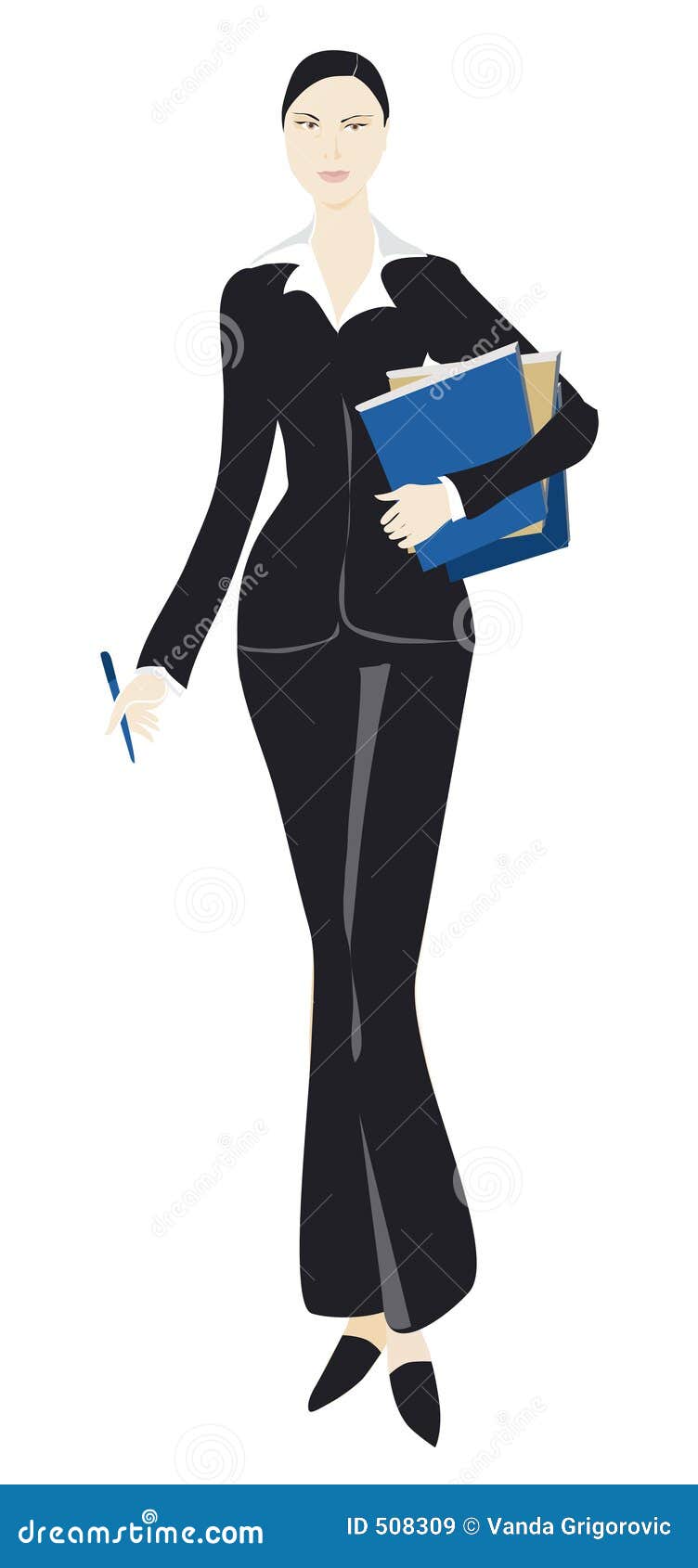 Office Lady stock vector. Illustration of lady, look, female - 508309