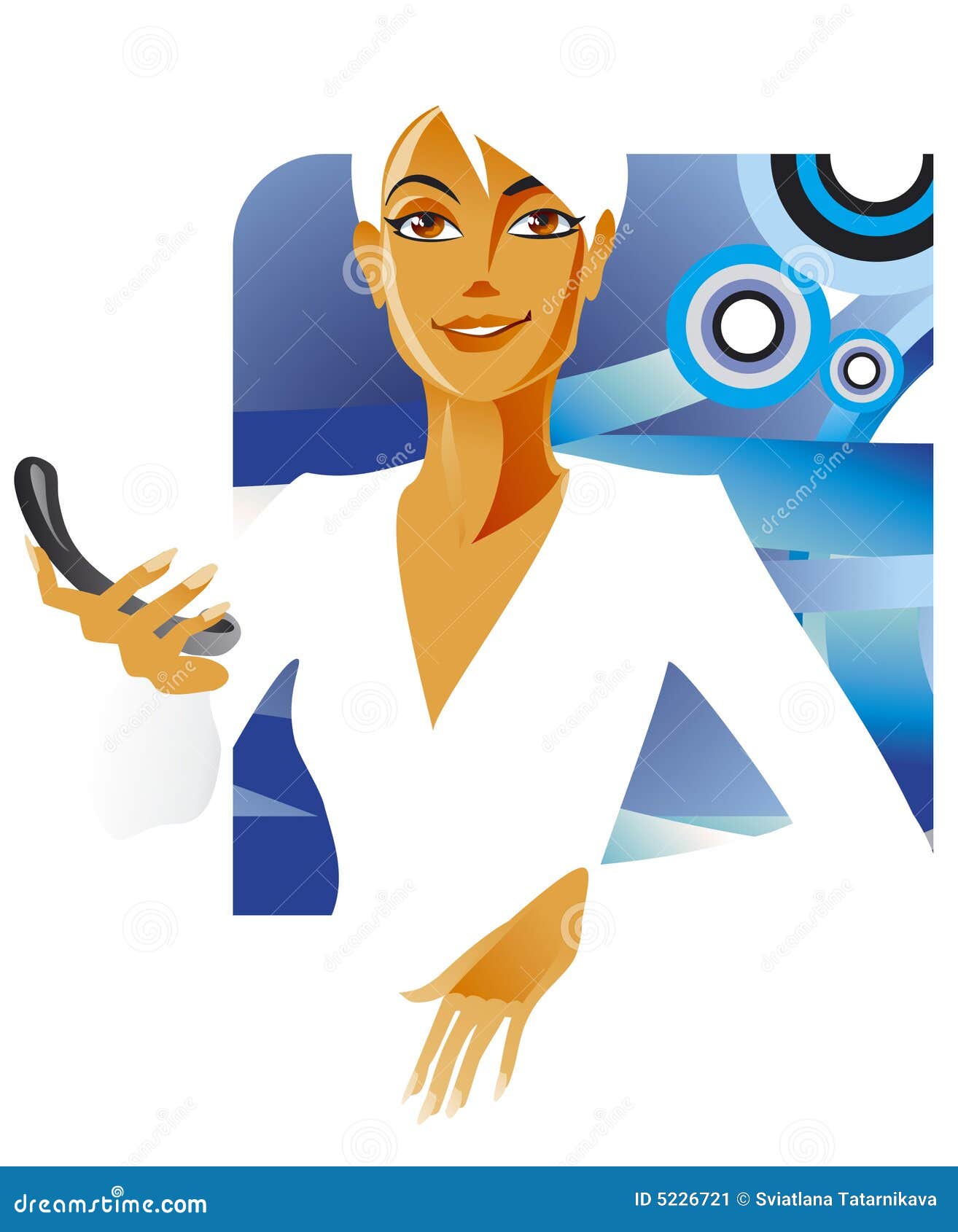 Office lady stock vector. Illustration of female, vector - 5226721