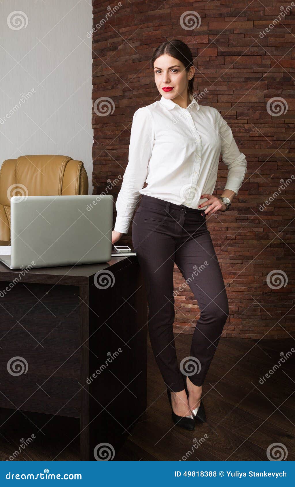 Office lady stock photo. Image of attractive, successful - 49818388