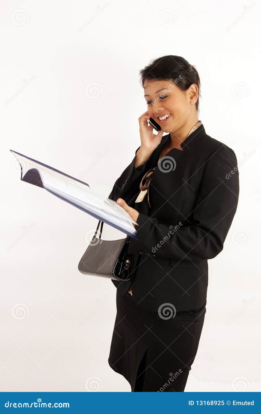 Office Lady Chatting on Phone Stock Image - Image of lady, gorgeous ...