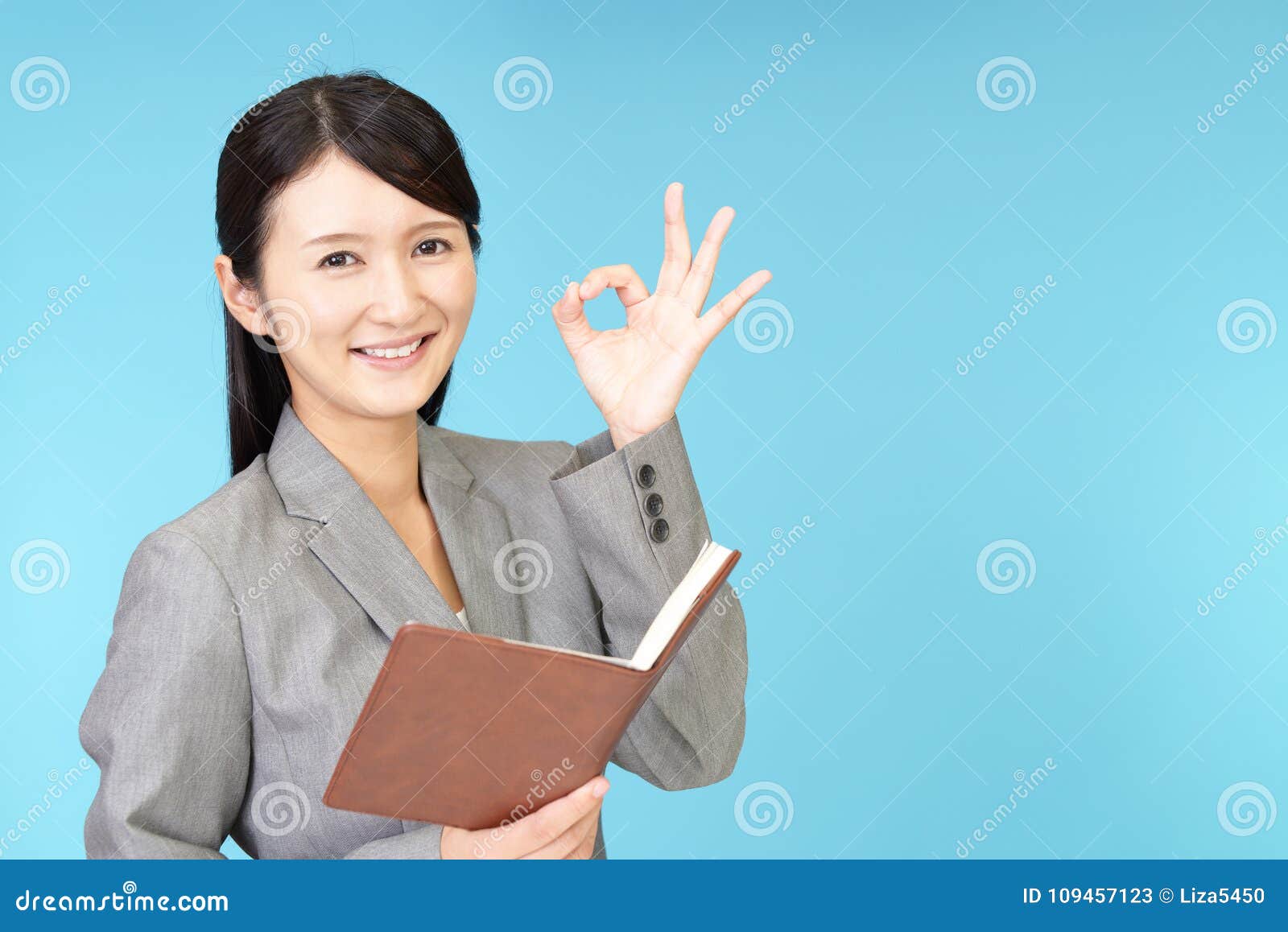 Office lady smiling stock image. Image of model, cheerful - 109457123